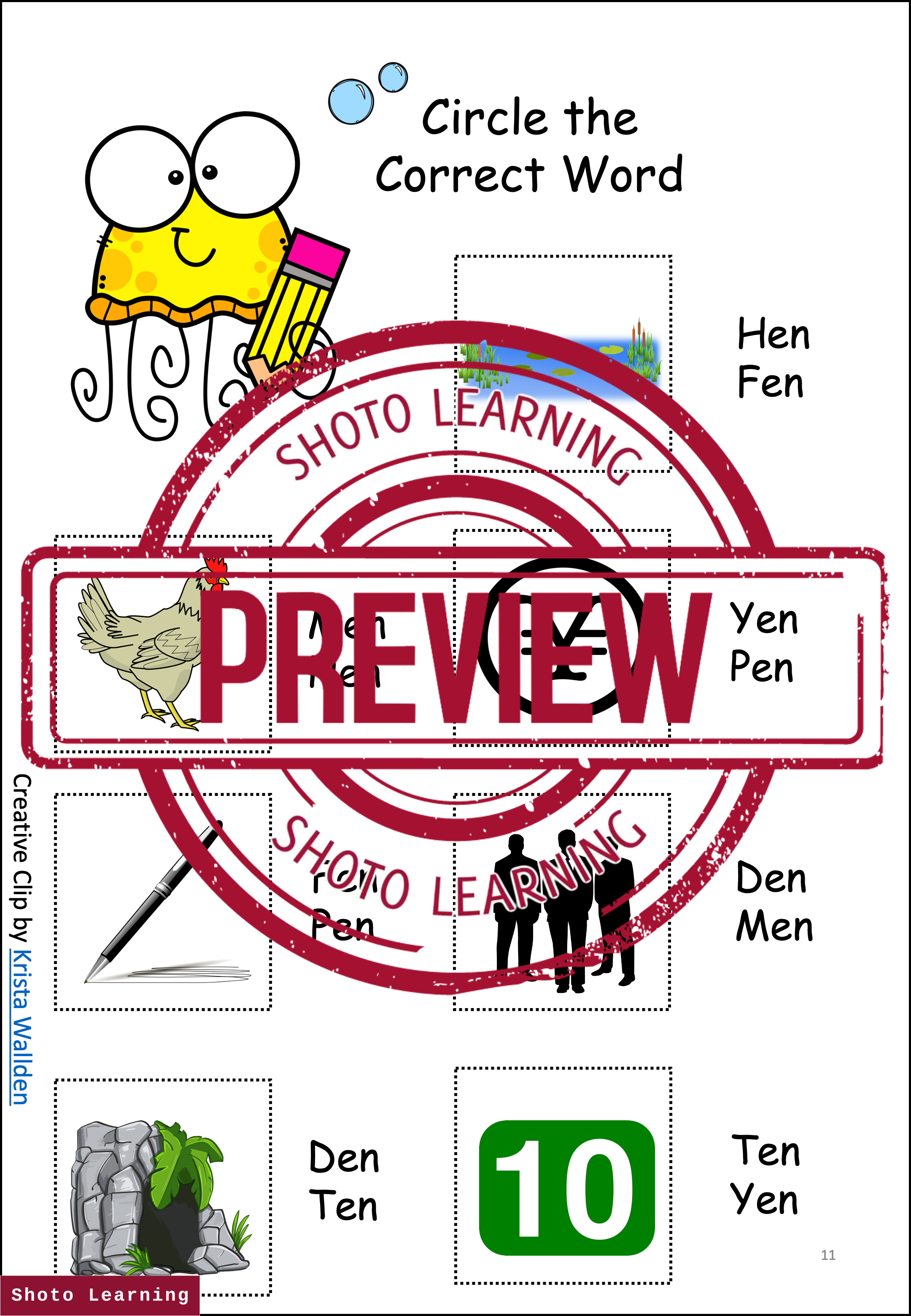EN WORD FAMILY CVC BLEND WORKSHEET - SPEAKING READING & WRITING 3 ...