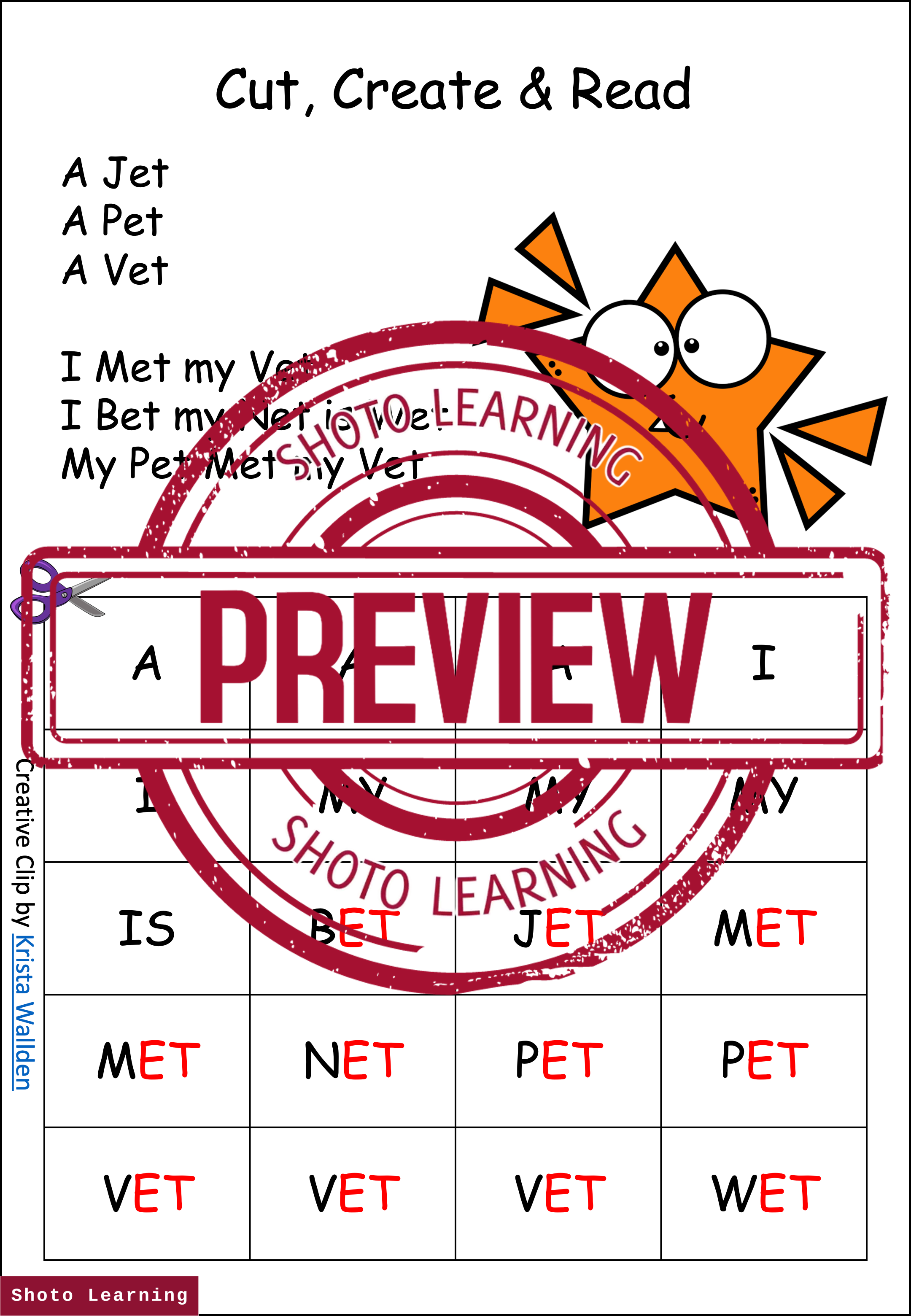 EN WORD FAMILY CVC BLEND WORKSHEET - SPEAKING READING & WRITING 3 ...