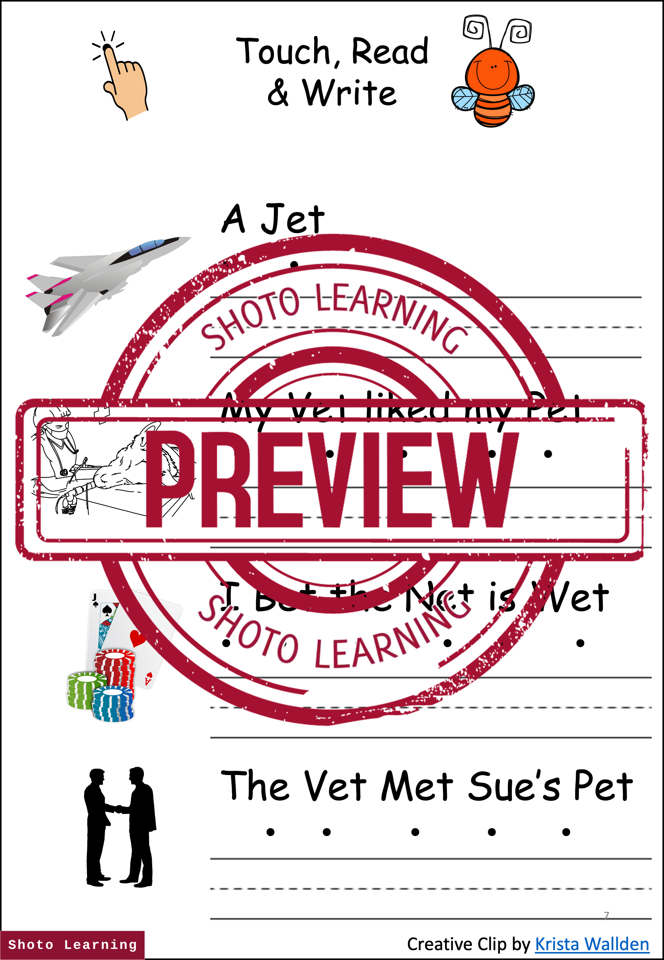 EN WORD FAMILY CVC BLEND WORKSHEET - SPEAKING READING & WRITING 3 ...