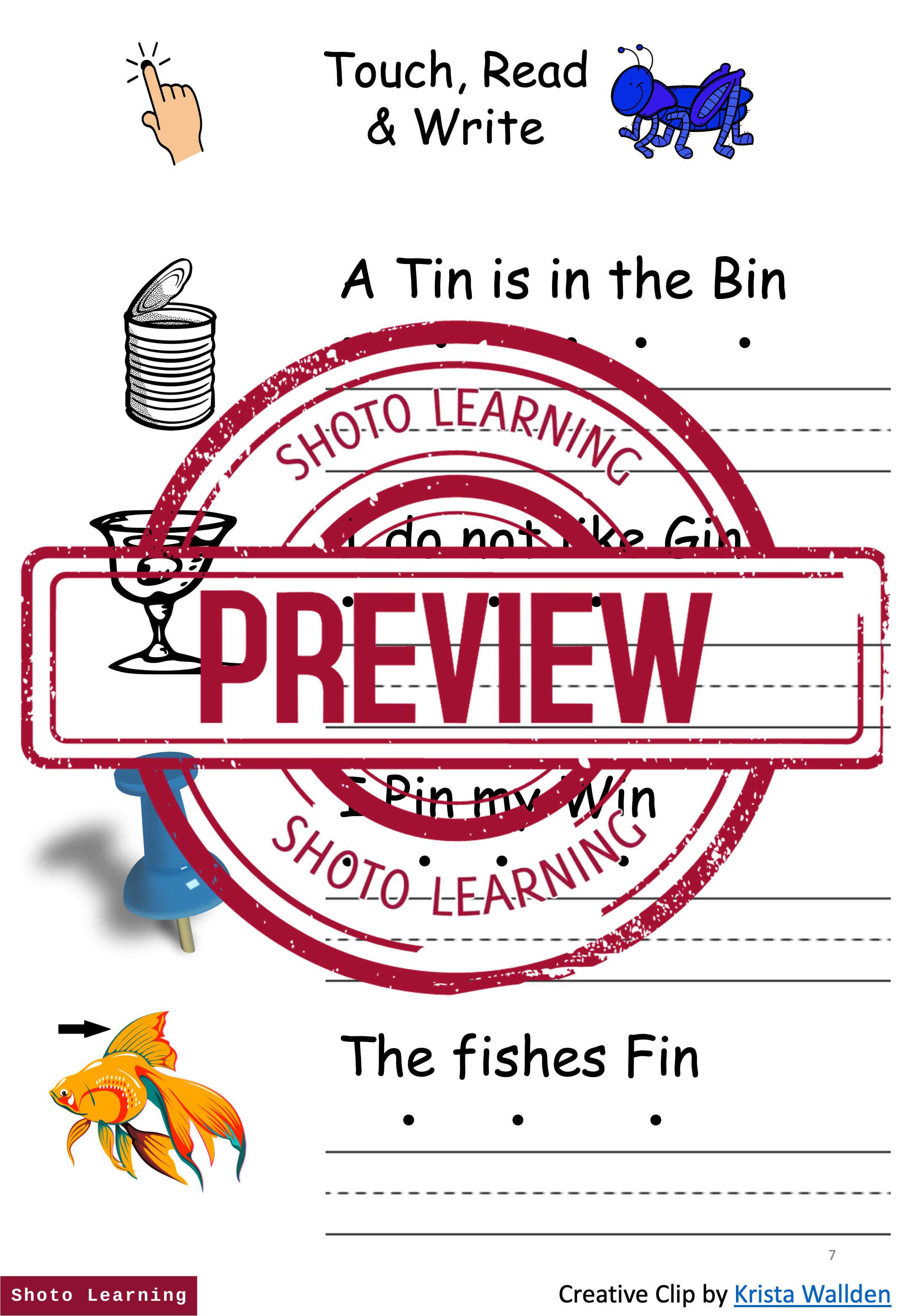 EN WORD FAMILY CVC BLEND WORKSHEET - SPEAKING READING & WRITING 3 ...