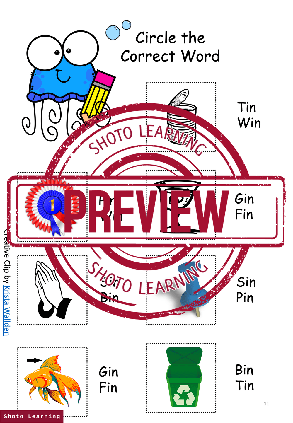 EN WORD FAMILY CVC BLEND WORKSHEET - SPEAKING READING & WRITING 3 ...