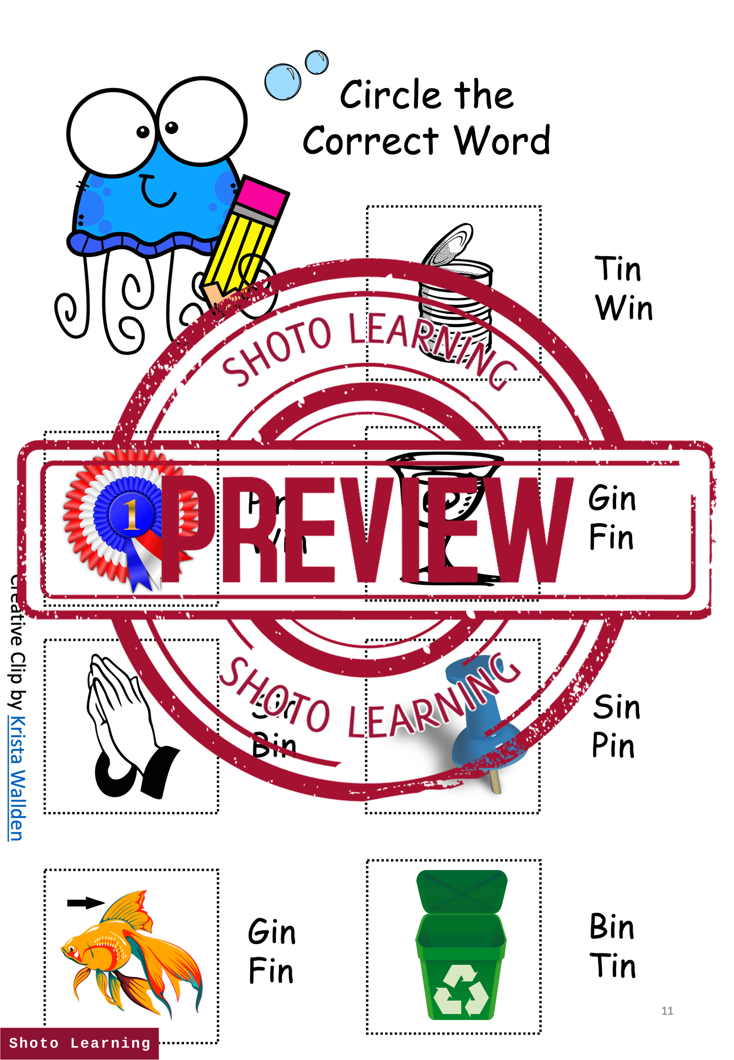 EN WORD FAMILY CVC BLEND WORKSHEET - SPEAKING READING & WRITING 3 ...