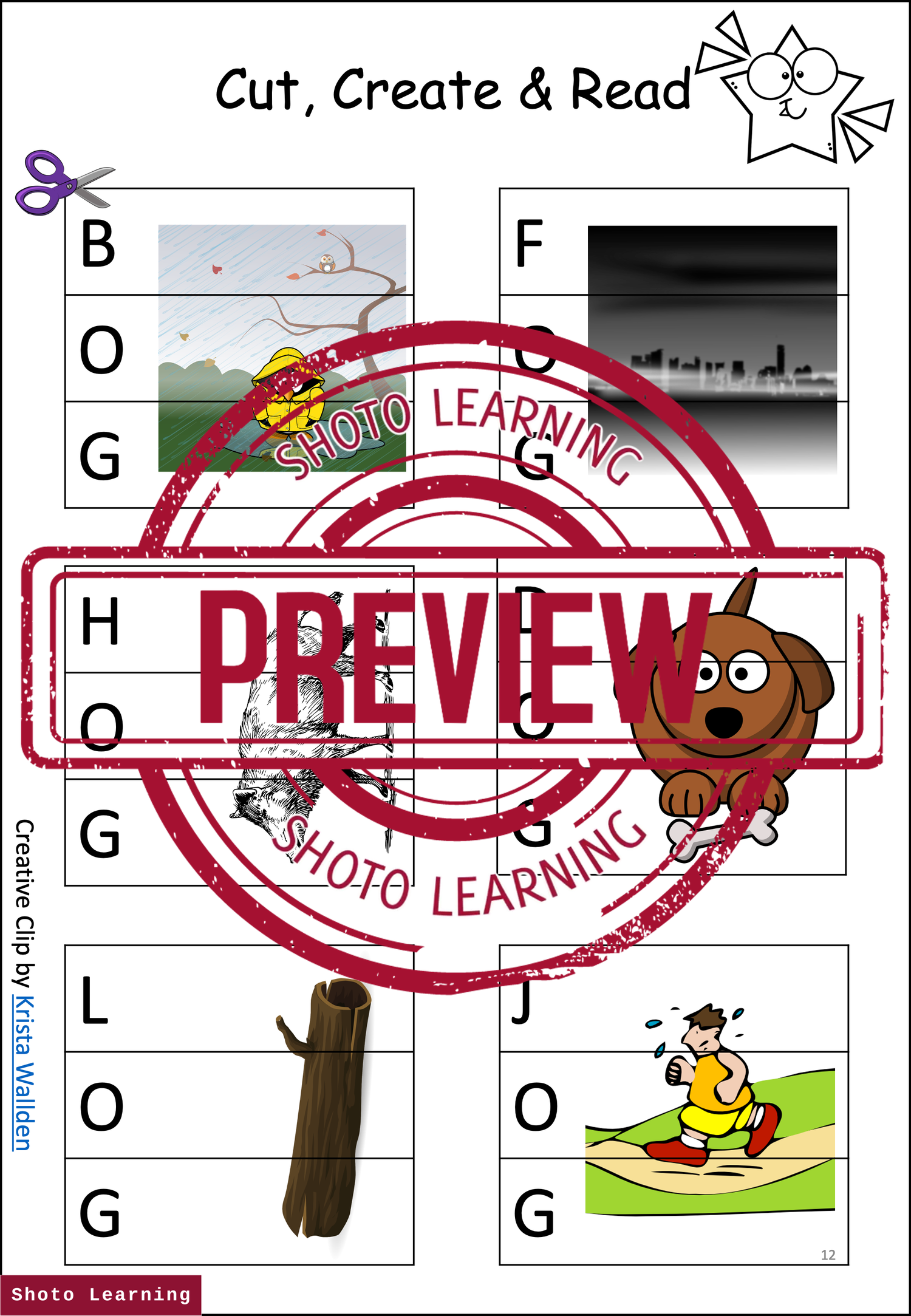 EG WORD FAMILY CVC BLEND WORKSHEET - SPEAKING READING & WRITING 3 ...