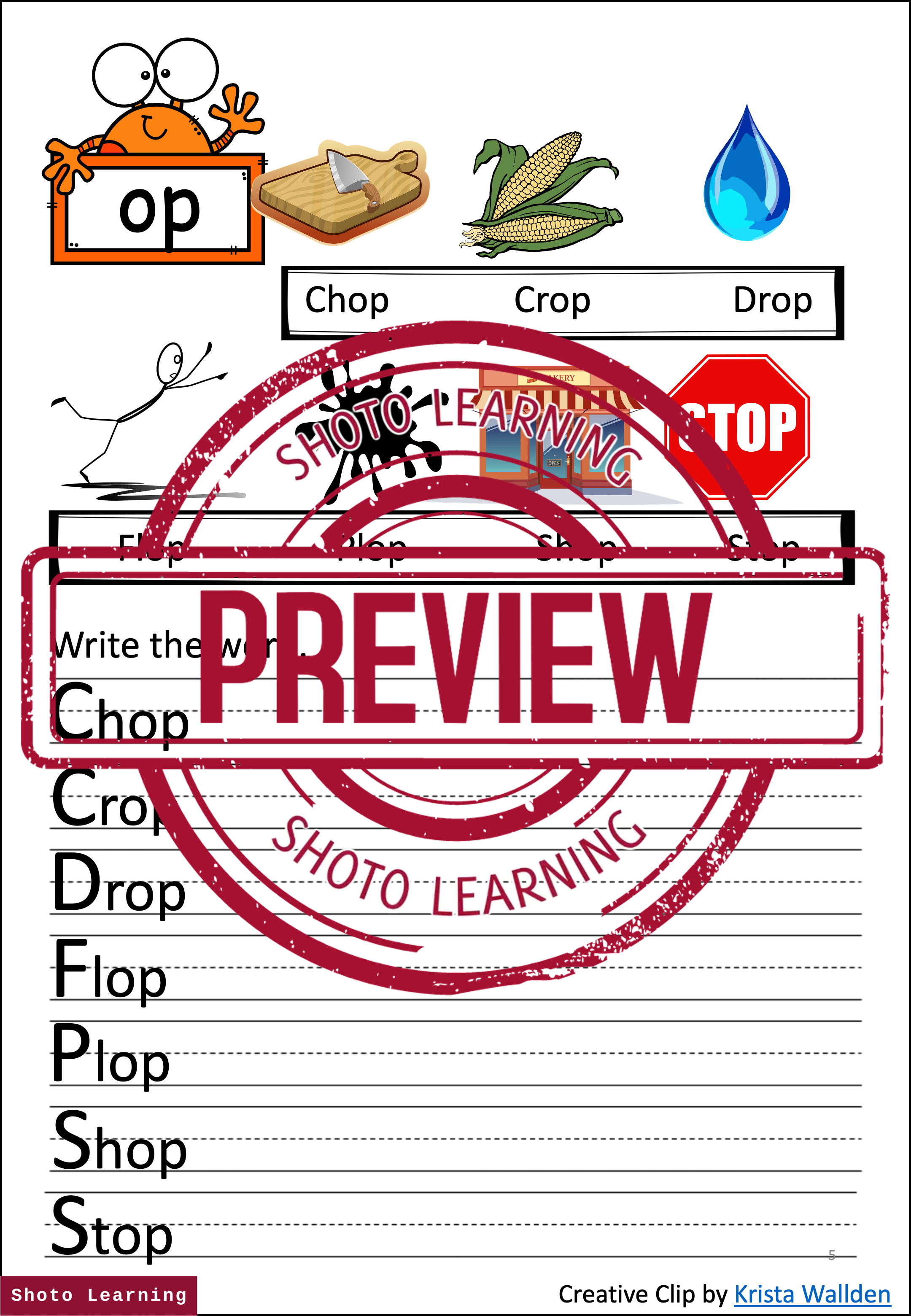 IN WORD FAMILY CVC BLEND WORKSHEET SPEAKING READING WRITING 3 & 4 ...