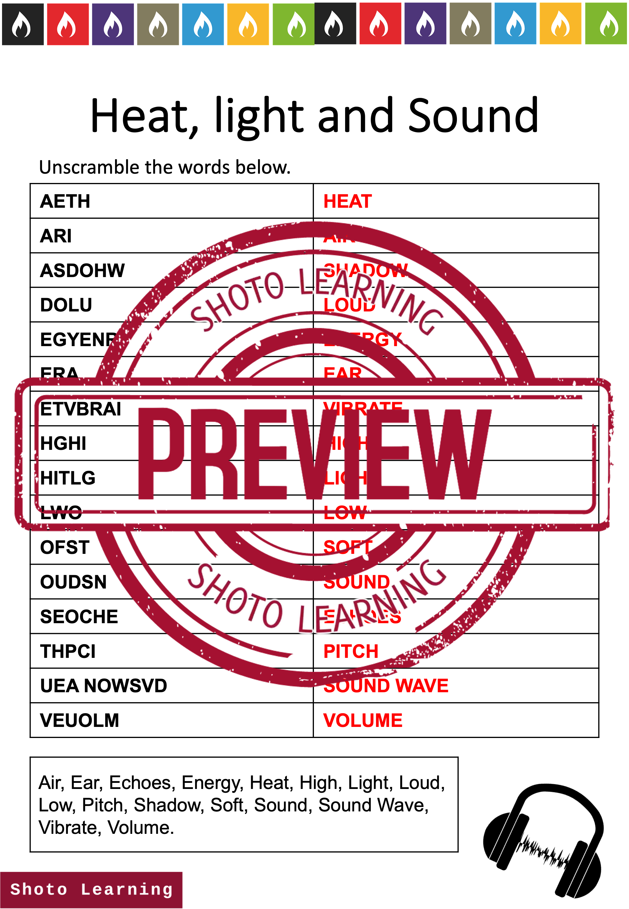 RESPIRATORY SYSTEM SCIENCE ACTIVITY - SCRAMBLE WORDS VOCABULARY WORD ...