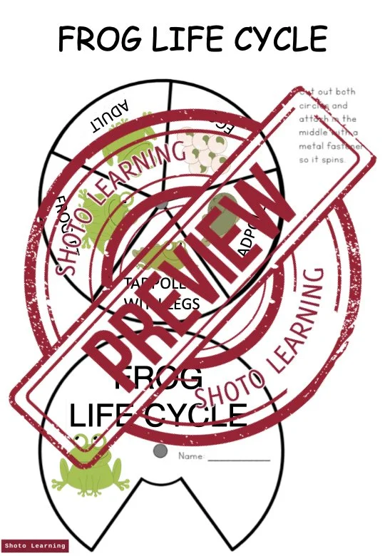 LIFE CYCLE OF A FROG - LITTLE SCIENCE AMPHIBIAN WHEEL TADPOLE WORKSHEET ...