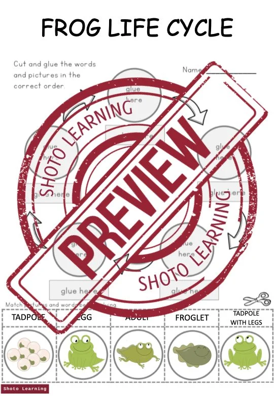 LIFE CYCLE OF A FROG - LITTLE SCIENCE AMPHIBIAN WHEEL TADPOLE WORKSHEET ...