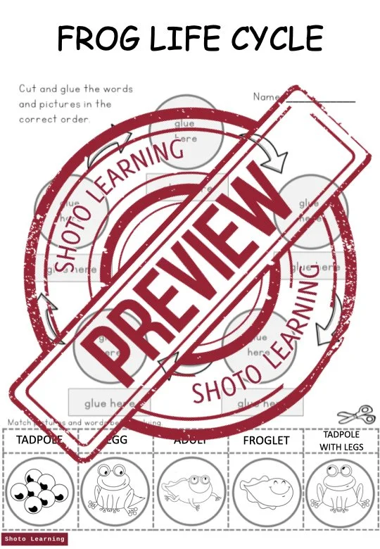 LIFE CYCLE OF A FROG - LITTLE SCIENCE AMPHIBIAN WHEEL TADPOLE WORKSHEET ...