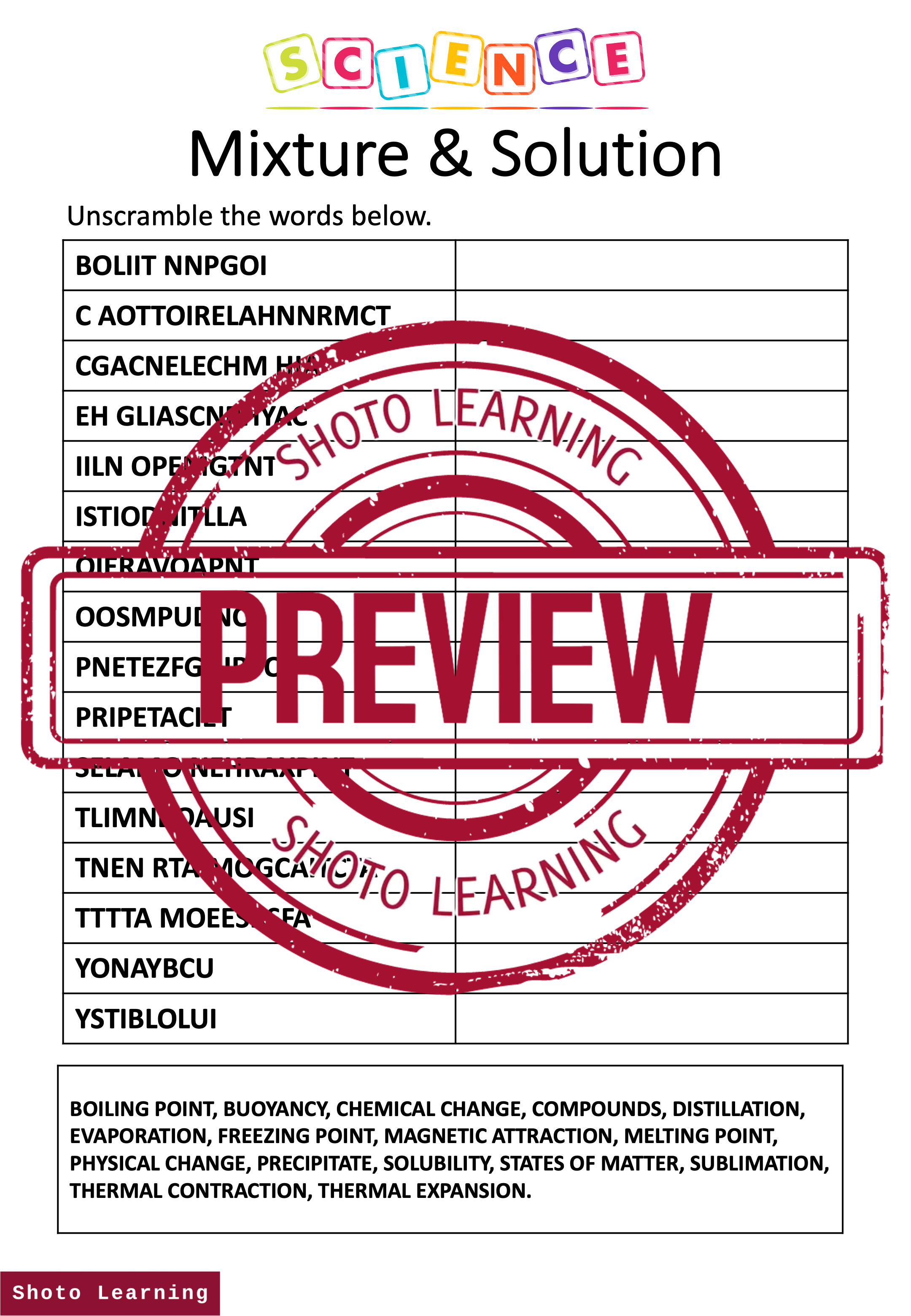 INTEGUMENTARY SYSTEM SCIENCE ACTIVITY BUNDLE WORD FIND SCRAMBLE WORDS ...