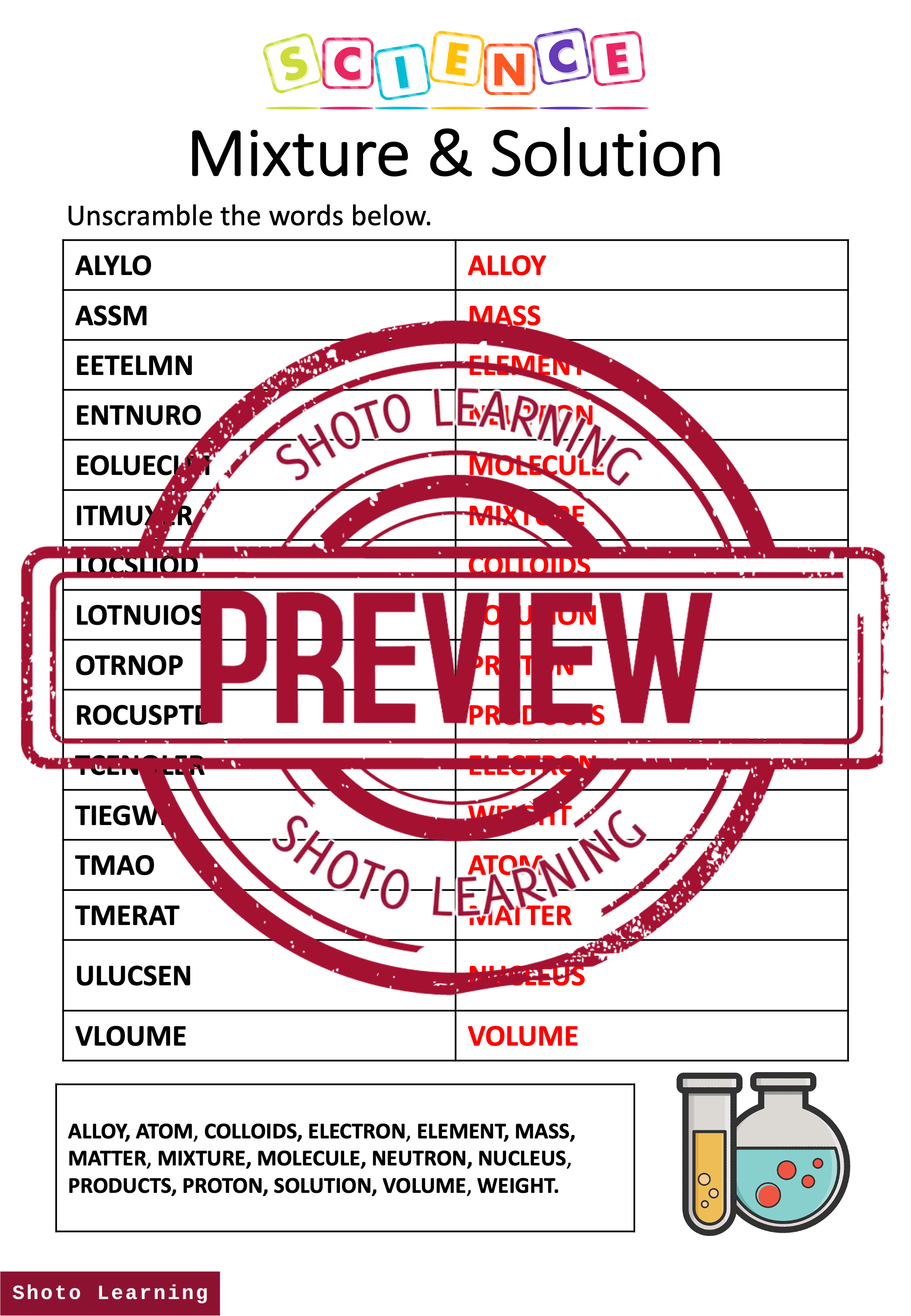 INTEGUMENTARY SYSTEM SCIENCE ACTIVITY BUNDLE WORD FIND SCRAMBLE WORDS ...