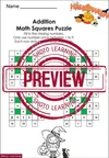 HALLOWEEN Division Addition Math Square Puzzle Game Divide Activities ...
