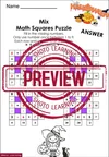 HALLOWEEN Division Addition Math Square Puzzle Game Divide Activities ...