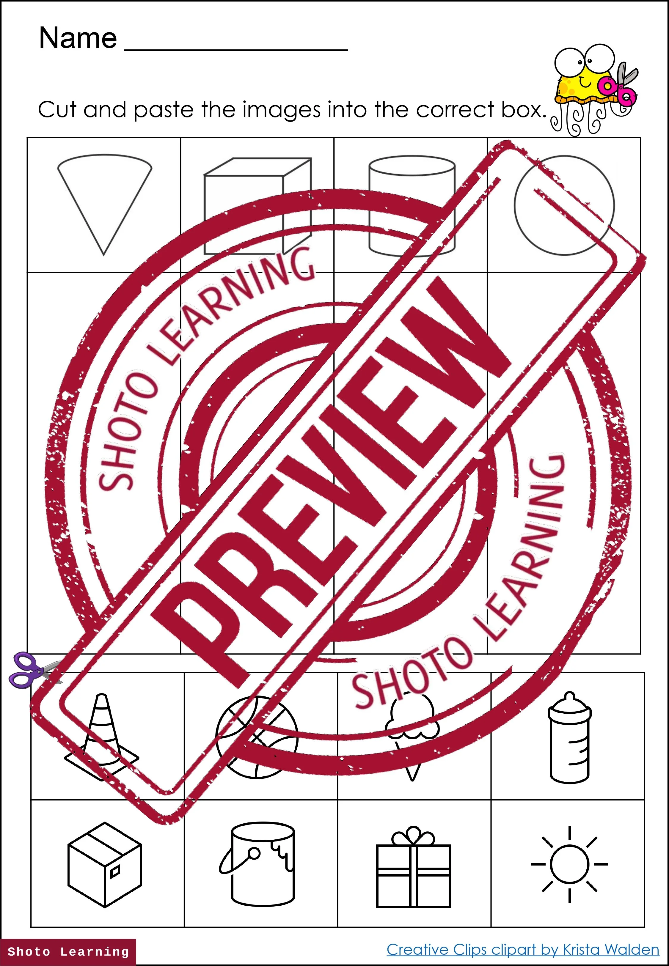 SOLID SHAPES Cones Cubes Cylinders Spheres Pre-K Math Kindergarten ...