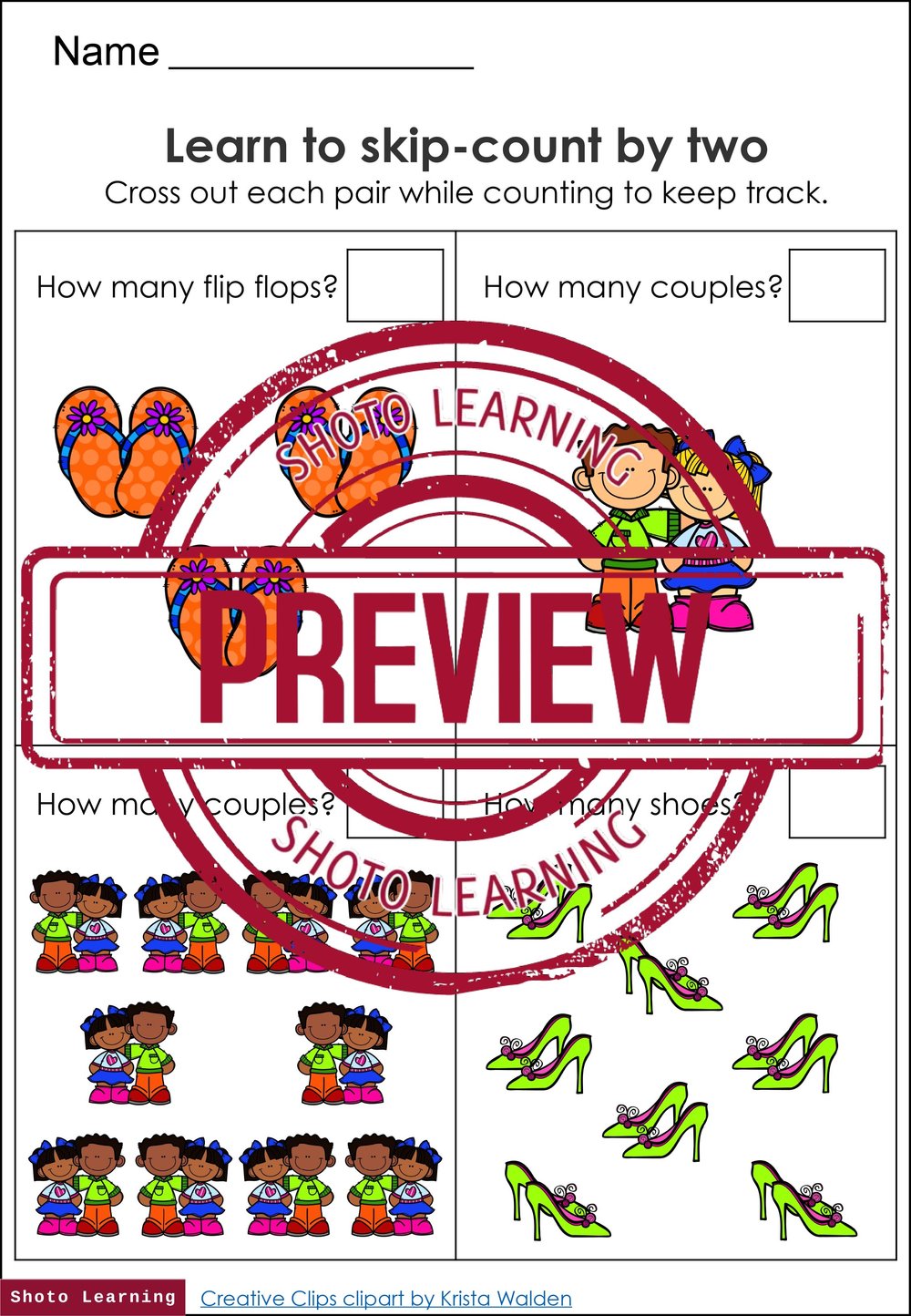 Skip Counting Clipart