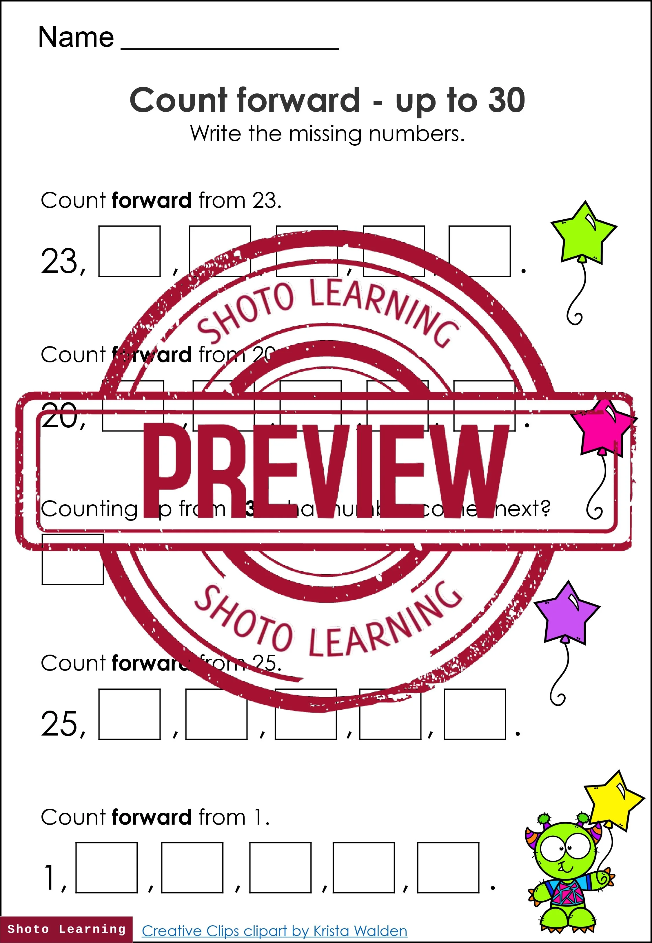 Numbers and counting beyond 20 First Grade Count Math Kindergarten ...