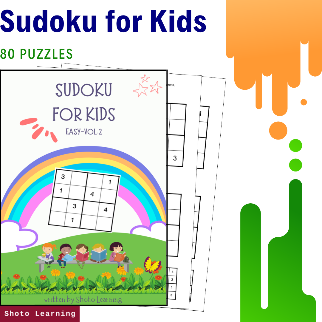 Sudoku for Kids - Improving Logic and Critical Thinking 4x4 Easy ...