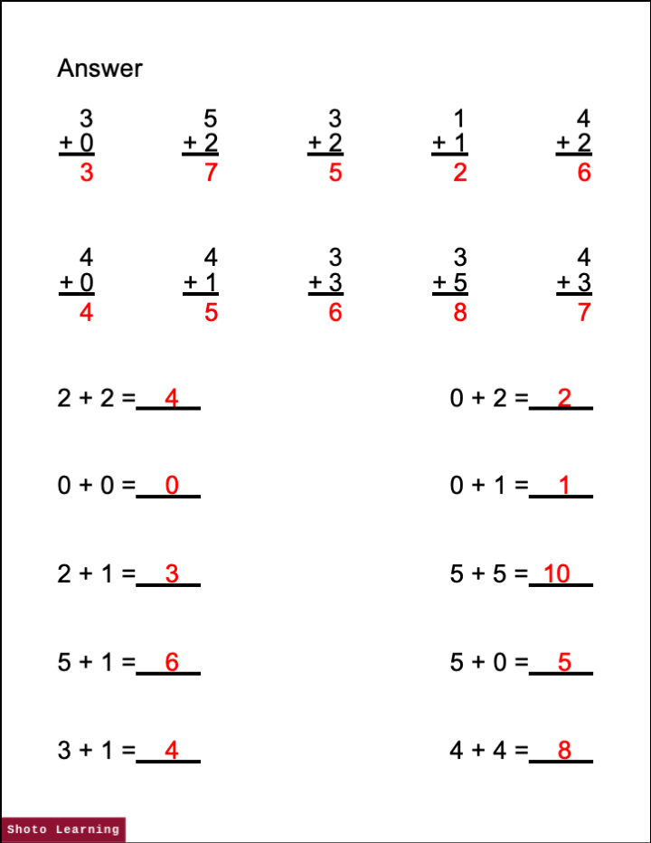 Math — Store — Shoto Learning | English | Math | Science Worksheets