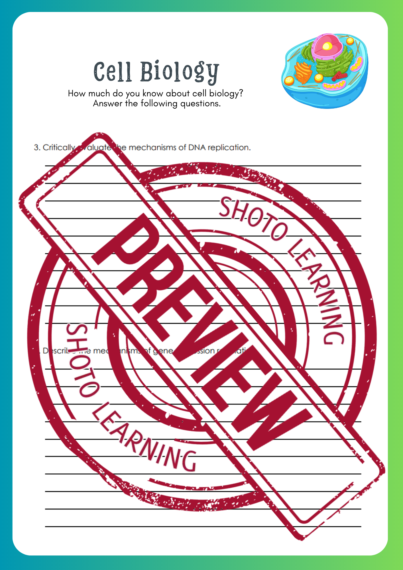 Cellular Explorations: 10 Engaging Writing Prompts on Eukaryotic Cells ...