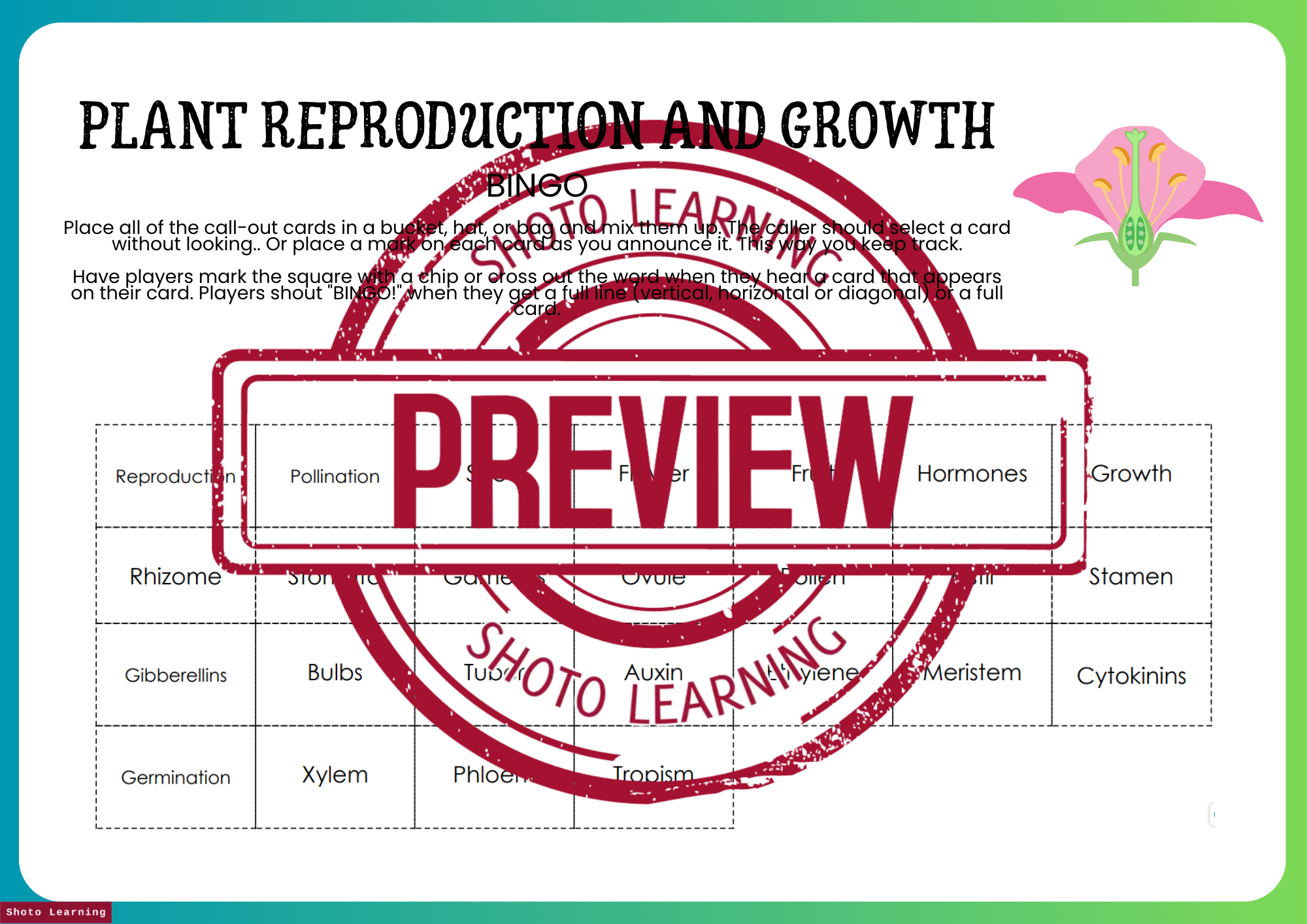 Respiratory System Bingo: A Game for Breathing New Life into Learning ...