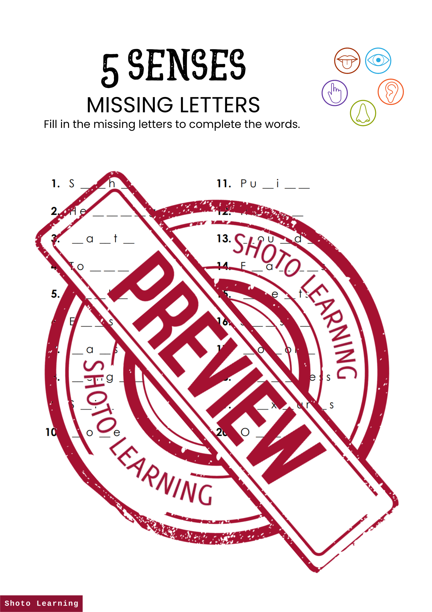 Biochemistry Missing Letter Worksheets: Learn the Basics of ...