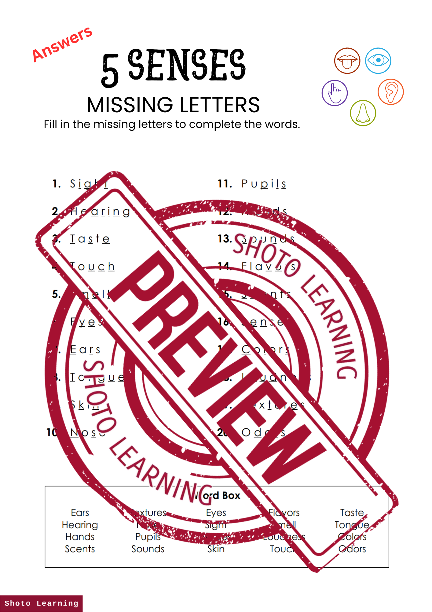 Biochemistry Missing Letter Worksheets: Learn the Basics of ...