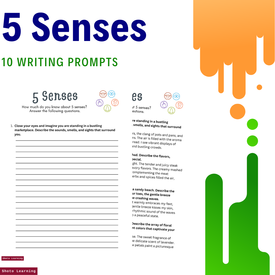 Sensory Writing Prompts: 10 Engaging Prompts to Explore the 5 Senses