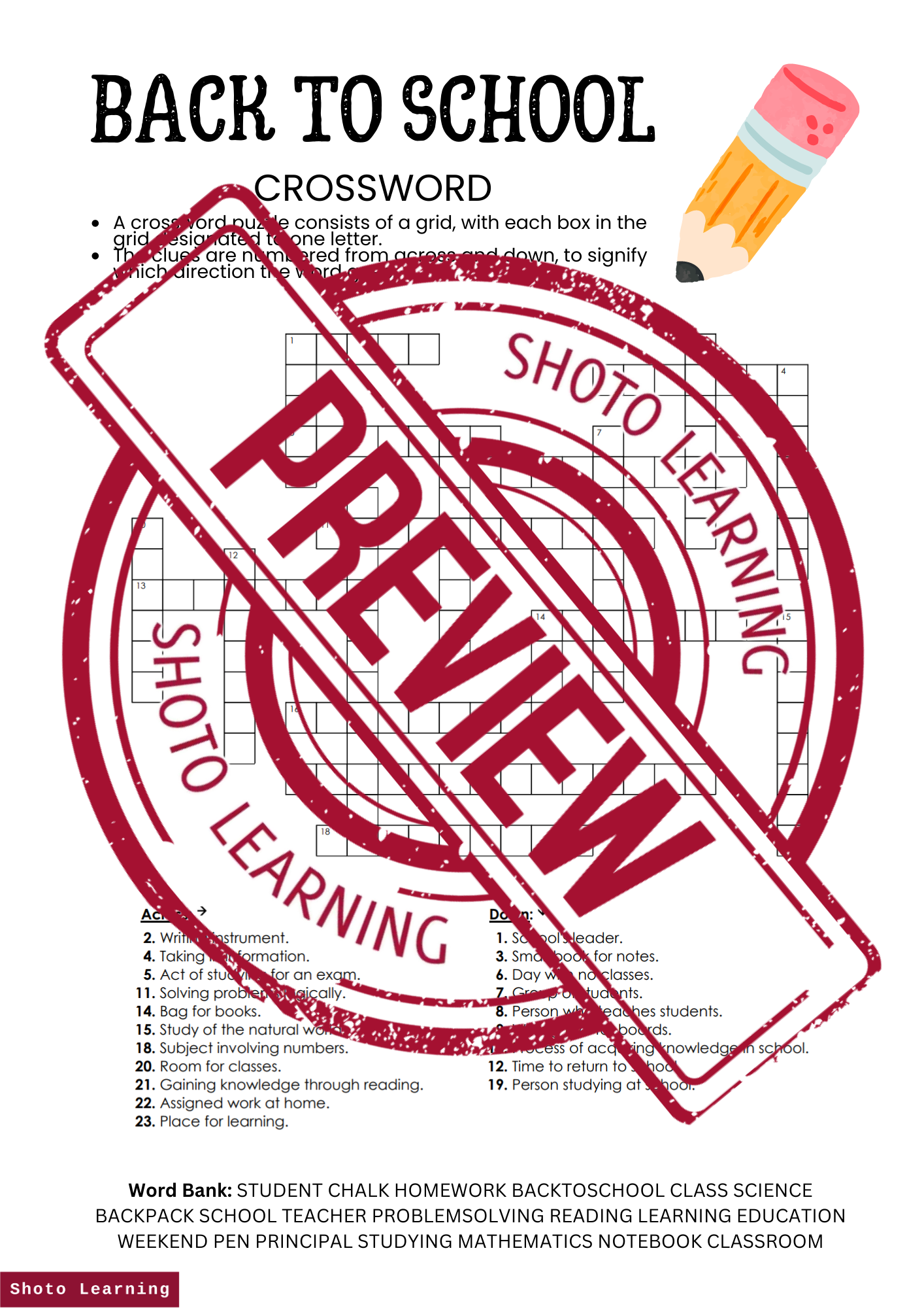 Back to School Word Search Extravaganza: Engaging Puzzles for Learning ...