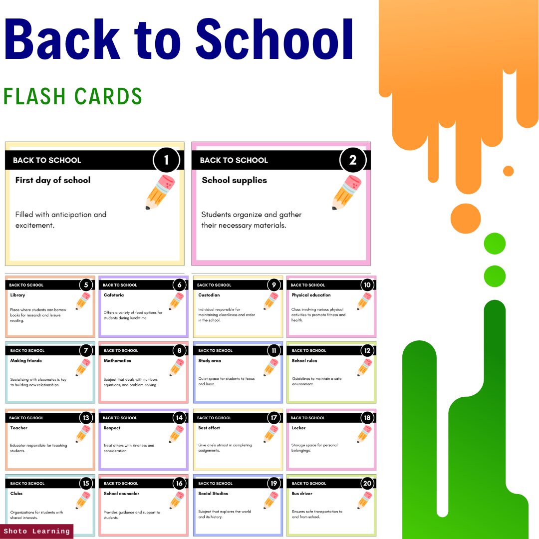 Back to School Flashcards: 20 Essential Concepts for Academic Success ...