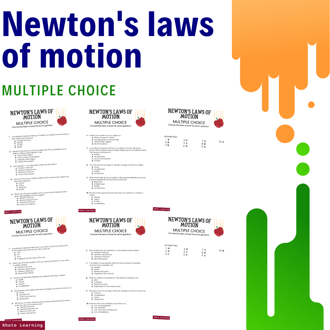 Newton's Laws of Motion Multiple Choice Mastery: Test Your Understanding!