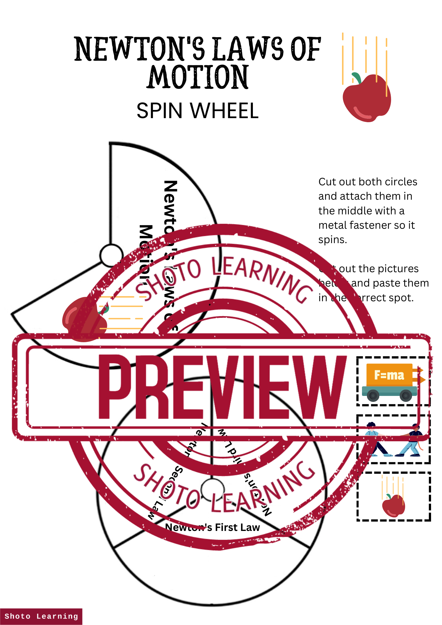 FIVE 5 SENSES SPIN WHEEL SCIENCE ACTIVITY CRAFT CREATIVITY GAME PUZZLE ...