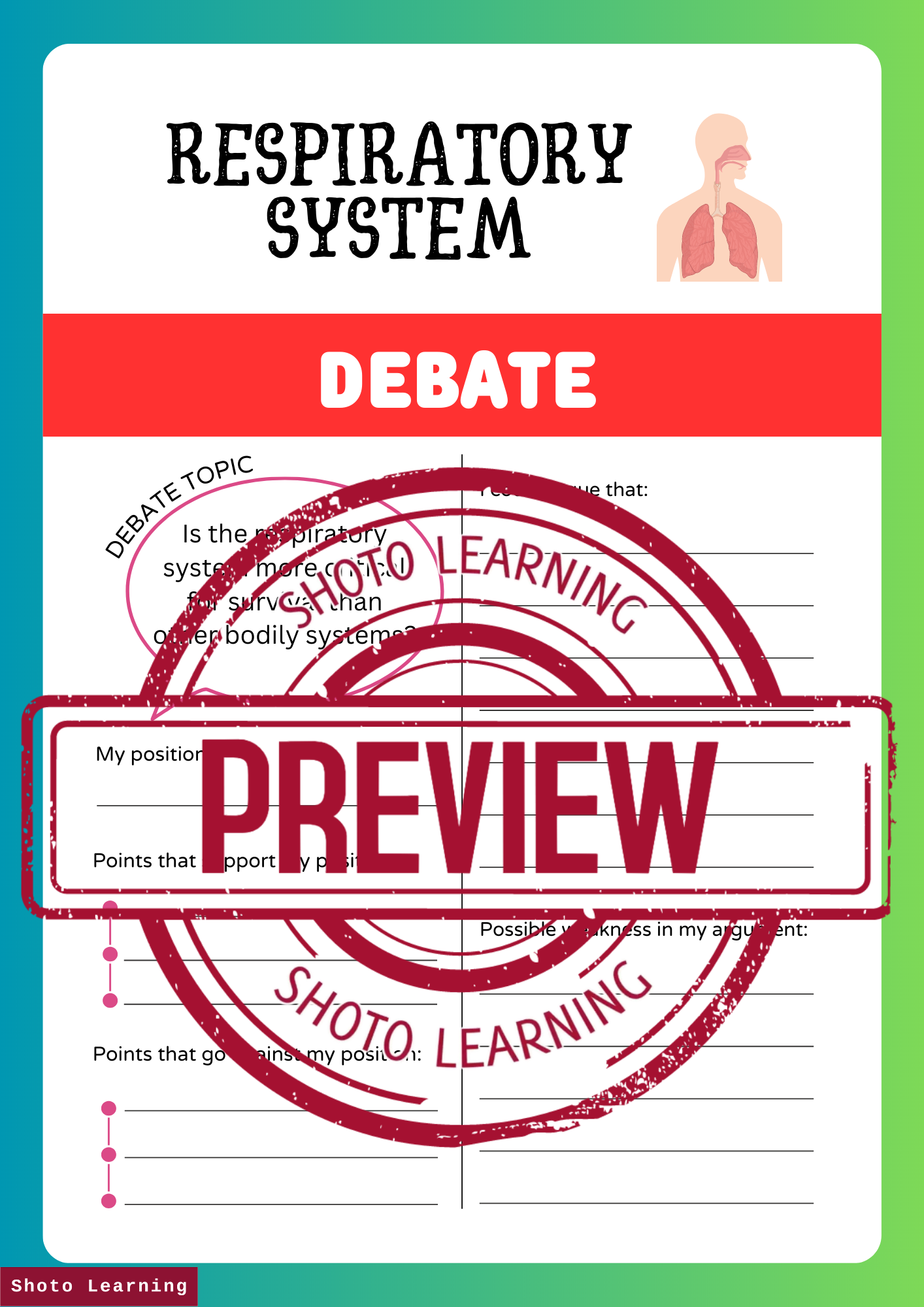RESPIRATORY SYSTEM SCIENCE ACTIVITY BUNDLE WORD FIND SCRAMBLE WORDS ...