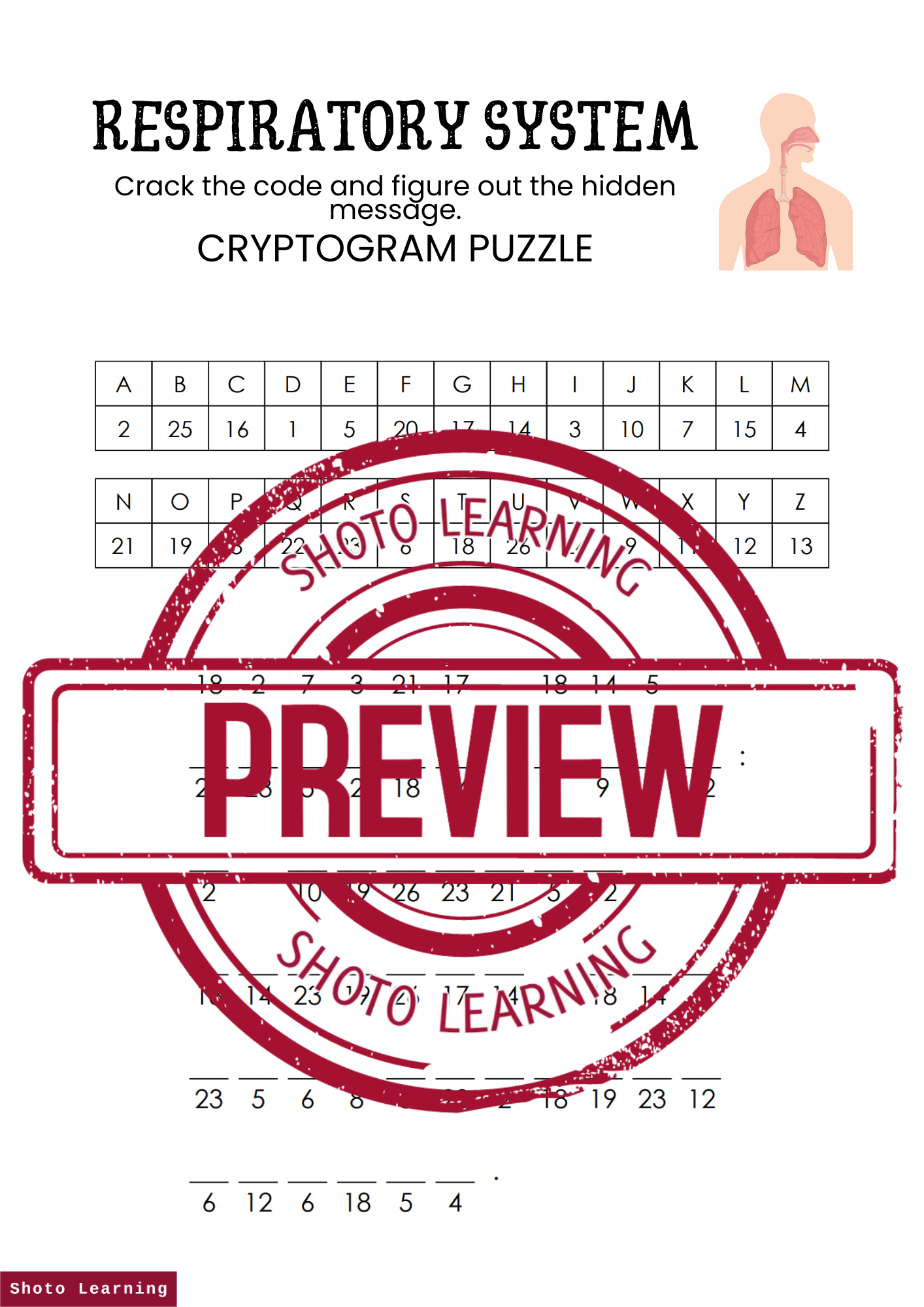 Respiratory System Word Search: A Fun and Educational Puzzle for Kids ...