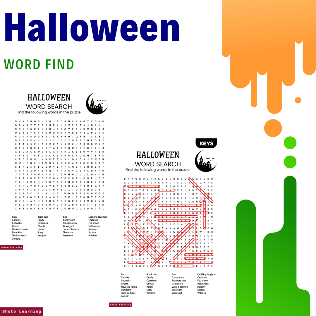 Trick-or-Treat Halloween Word Search: A Fun Way to Celebrate the Spooky ...