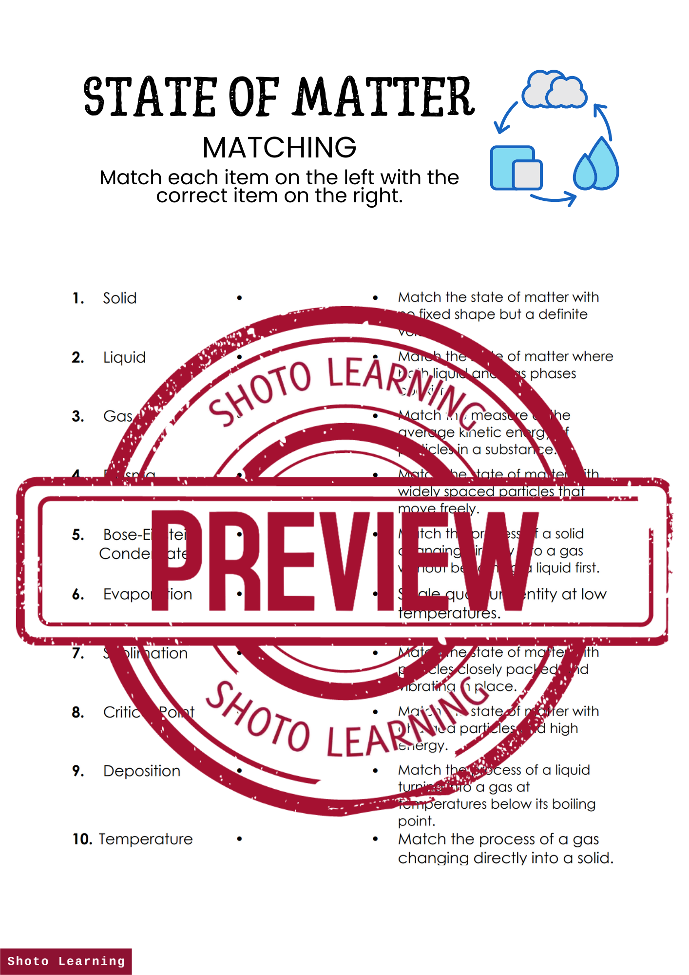 5 Senses Matching Worksheets: Enhance Understanding and Vocabulary ...