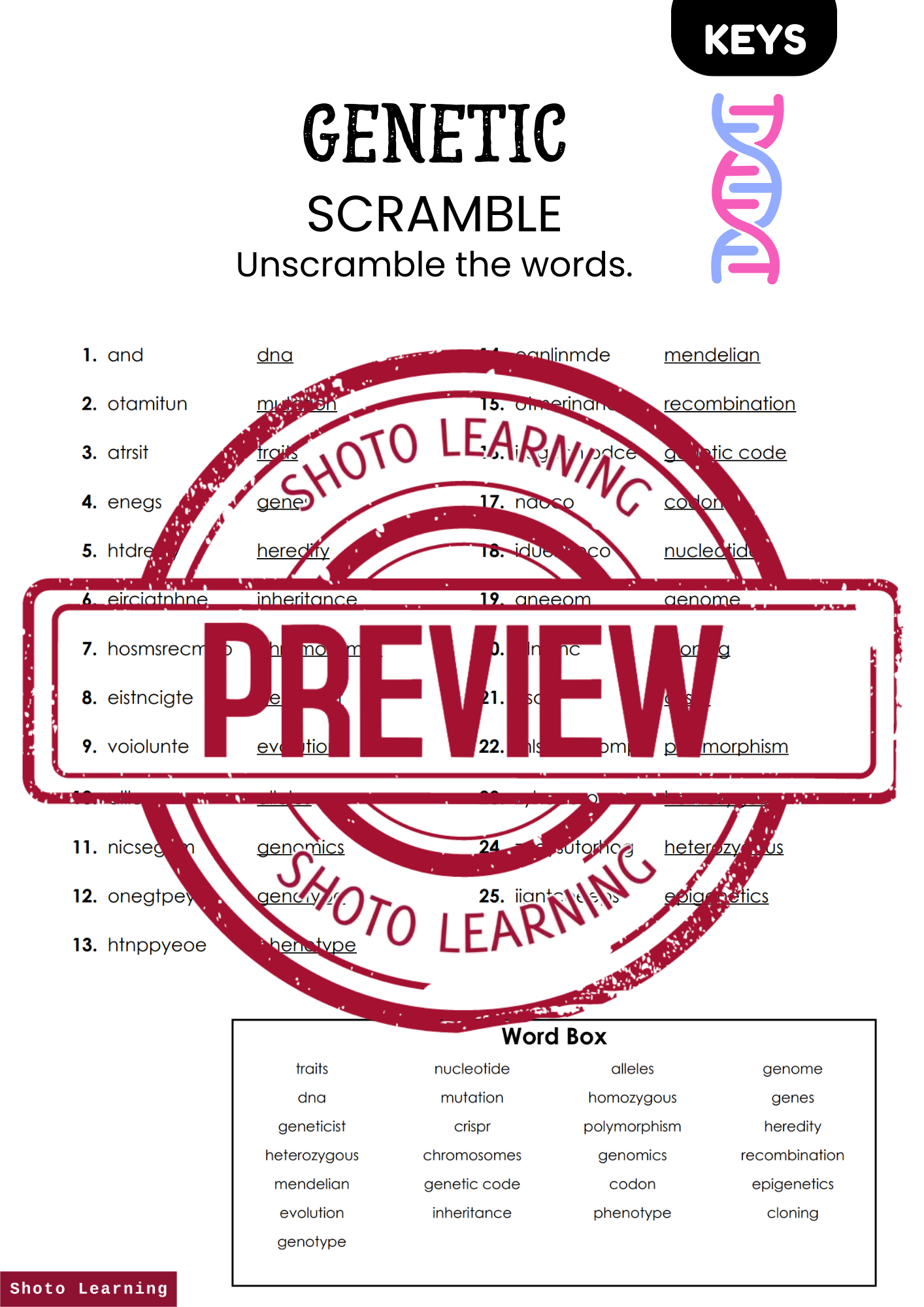 LIVING AND NON LIVING SCIENCE ACTIVITY UNSCRAMBLE WORDS SCRAMBLE ...