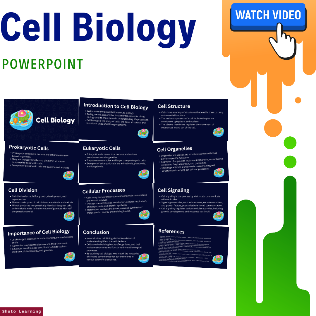 Unlocking the Secrets of Life: PowerPoint Presentation on Cell Biology ...