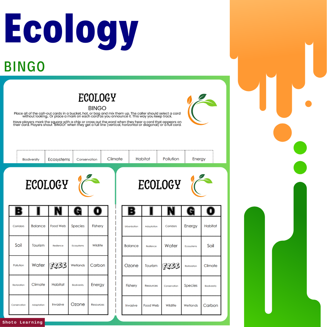 Explore Ecology Bingo: 30 Interactive Sheets for Eco-Learning Fun ...
