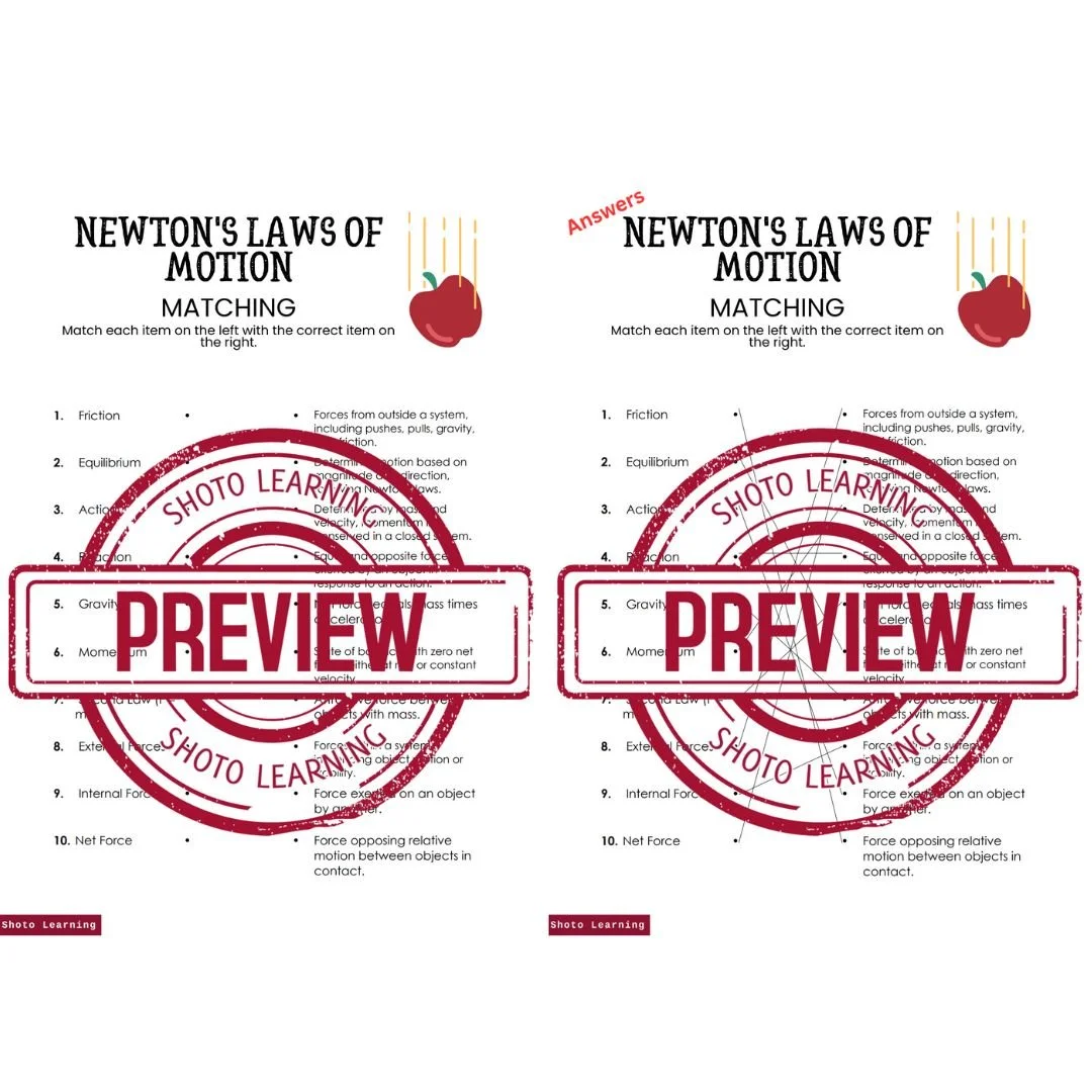Free Newton's Laws of Motion Poster Set - Educational & Fun