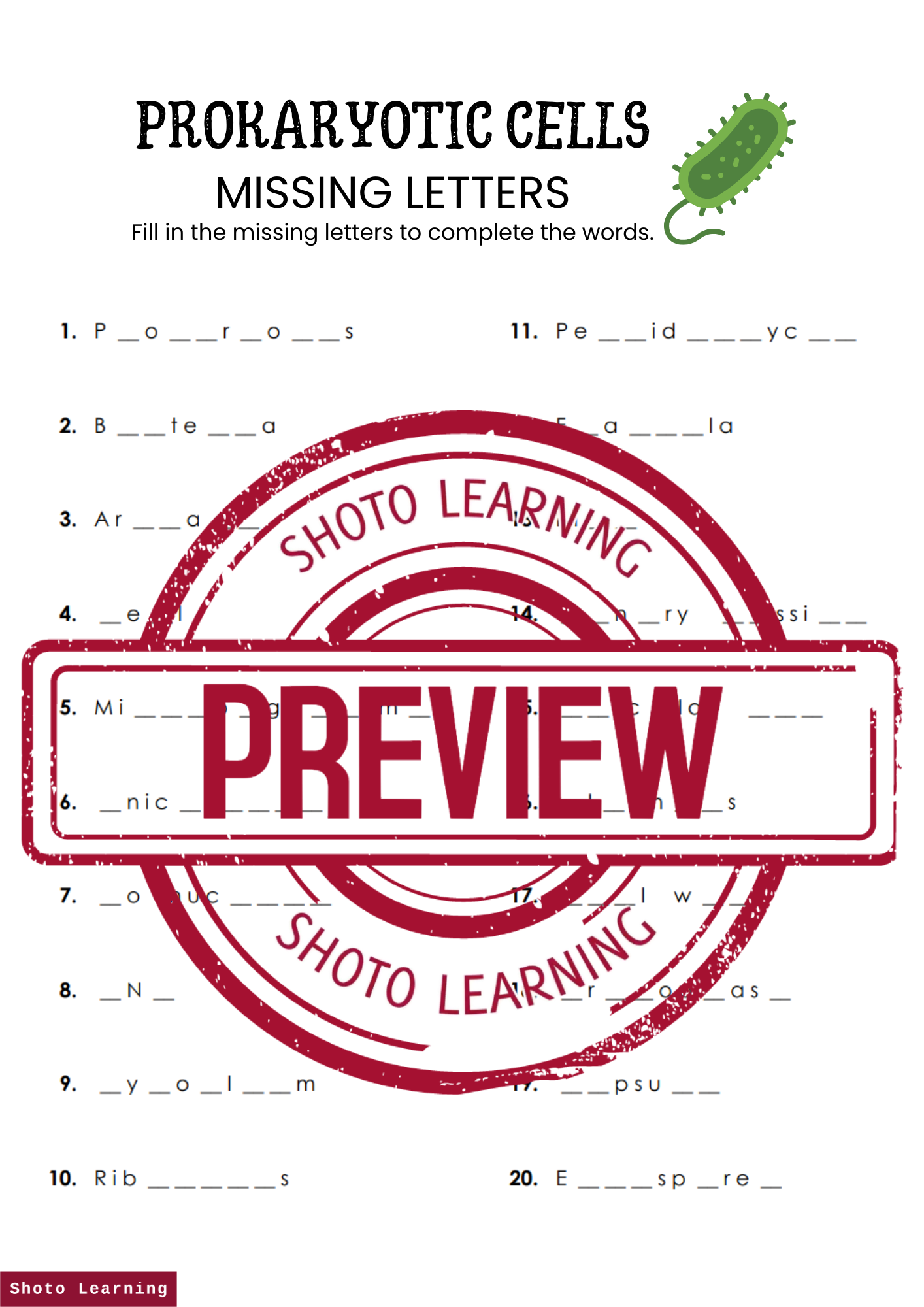Plant Reproduction and Growth Missing Letter Worksheet: Test Your ...