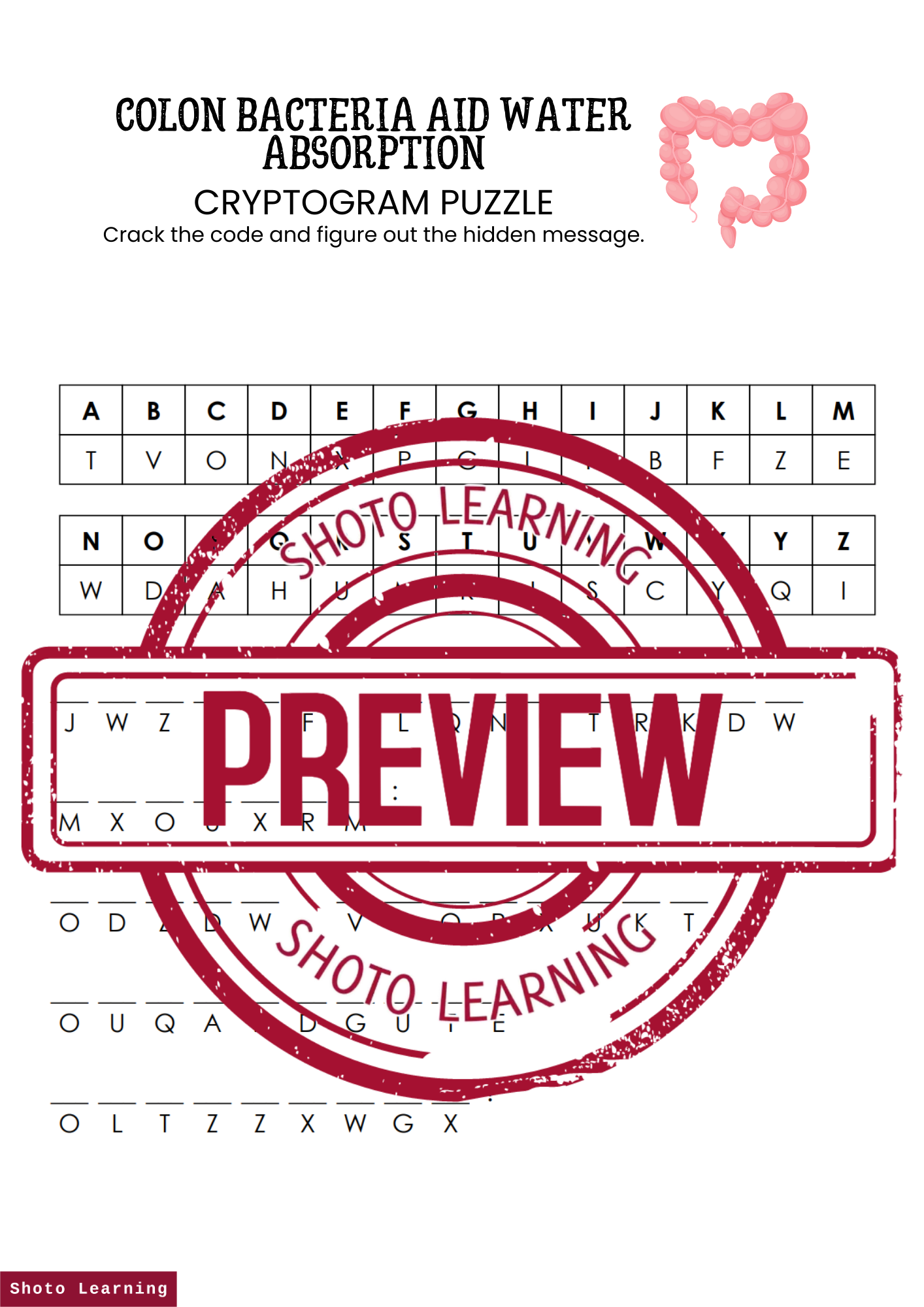 Cryptic Microbe Mission: Bacteria in Mining Cryptogram Puzzle — Shoto ...