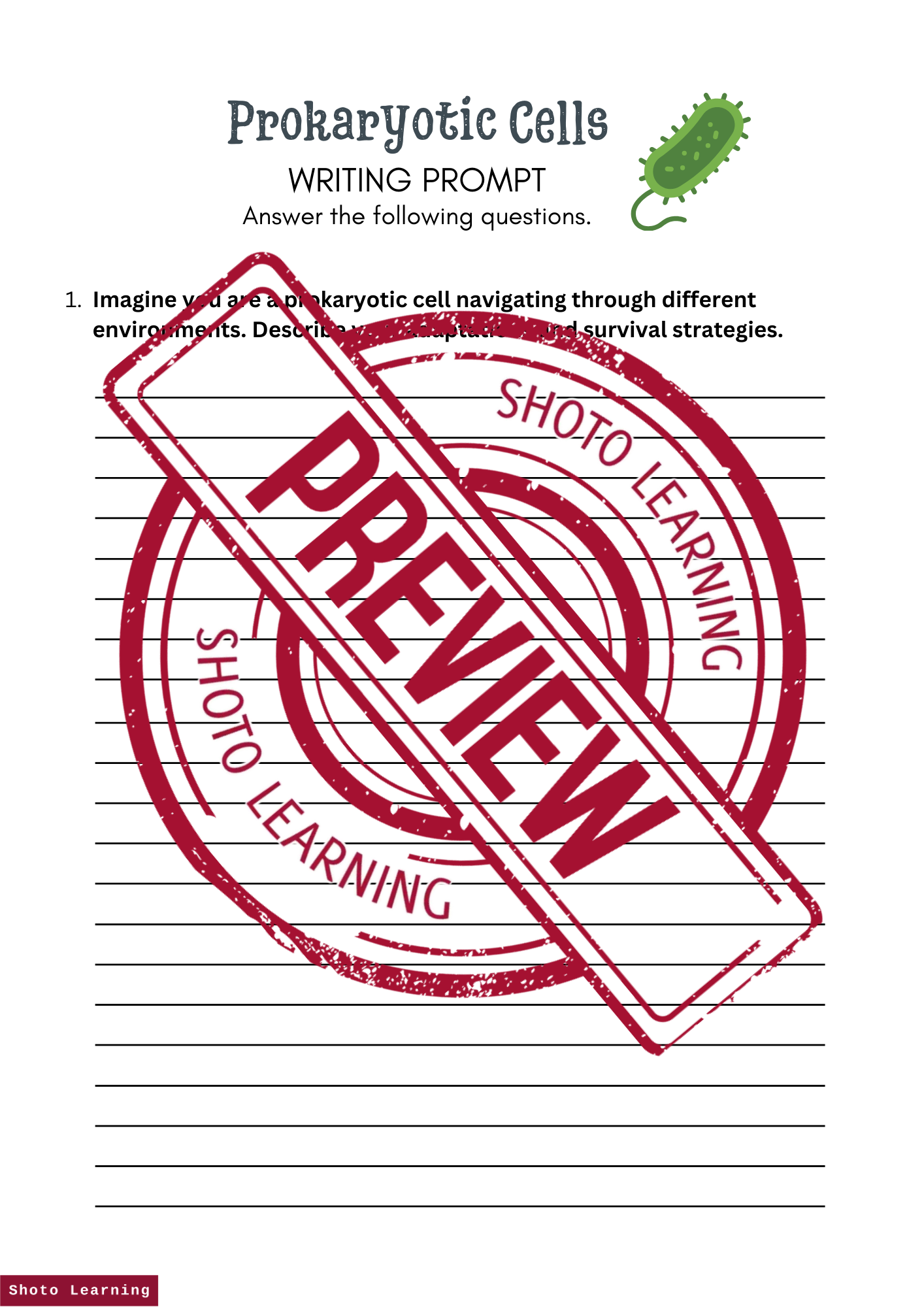 Explore the Microscopic Marvels: Prokaryotic Cell Anatomy Poster ...