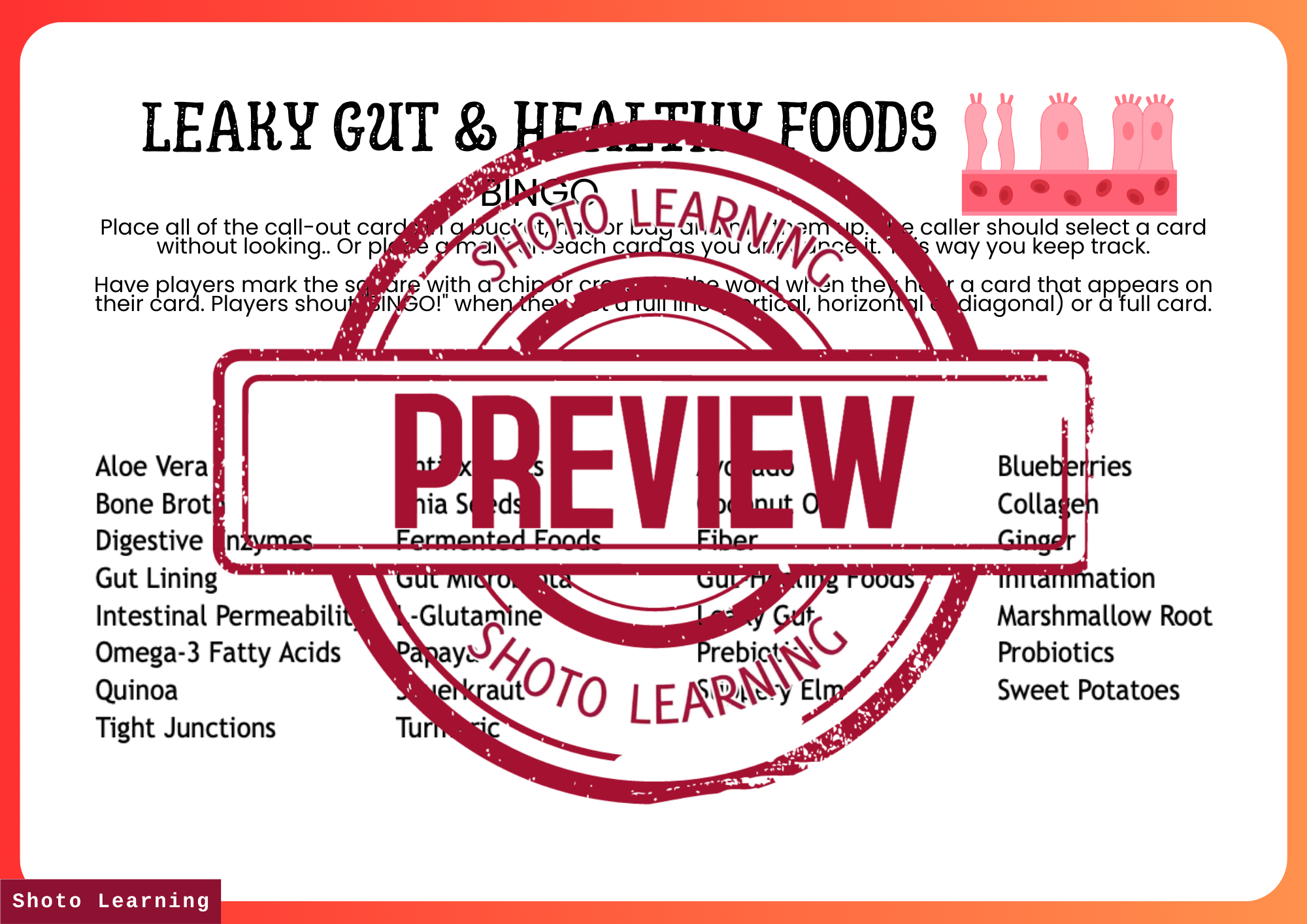 Leaky Gut & Healthy Foods Title.png — Shoto Learning | English | Math ...