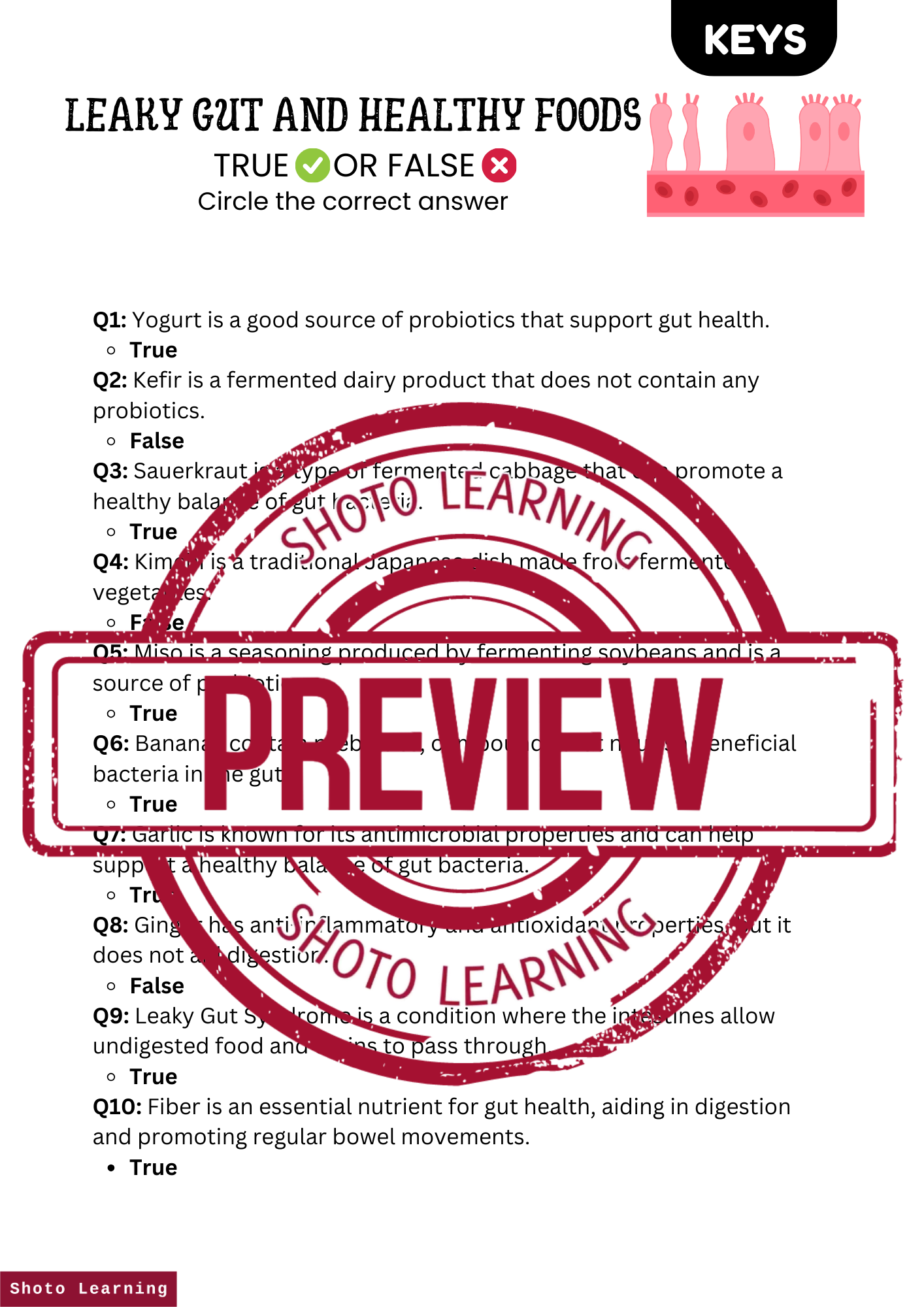 Alphabetical Mastery: Leaky Gut & Healthy Foods ABC Order Worksheet ...