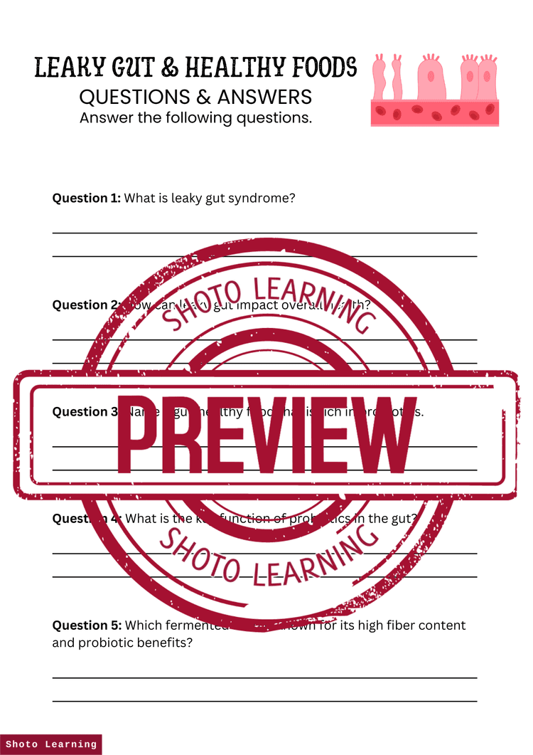 Revitalize Your Gut: Nourishing Choices - 20 Multiple Choice Questions ...