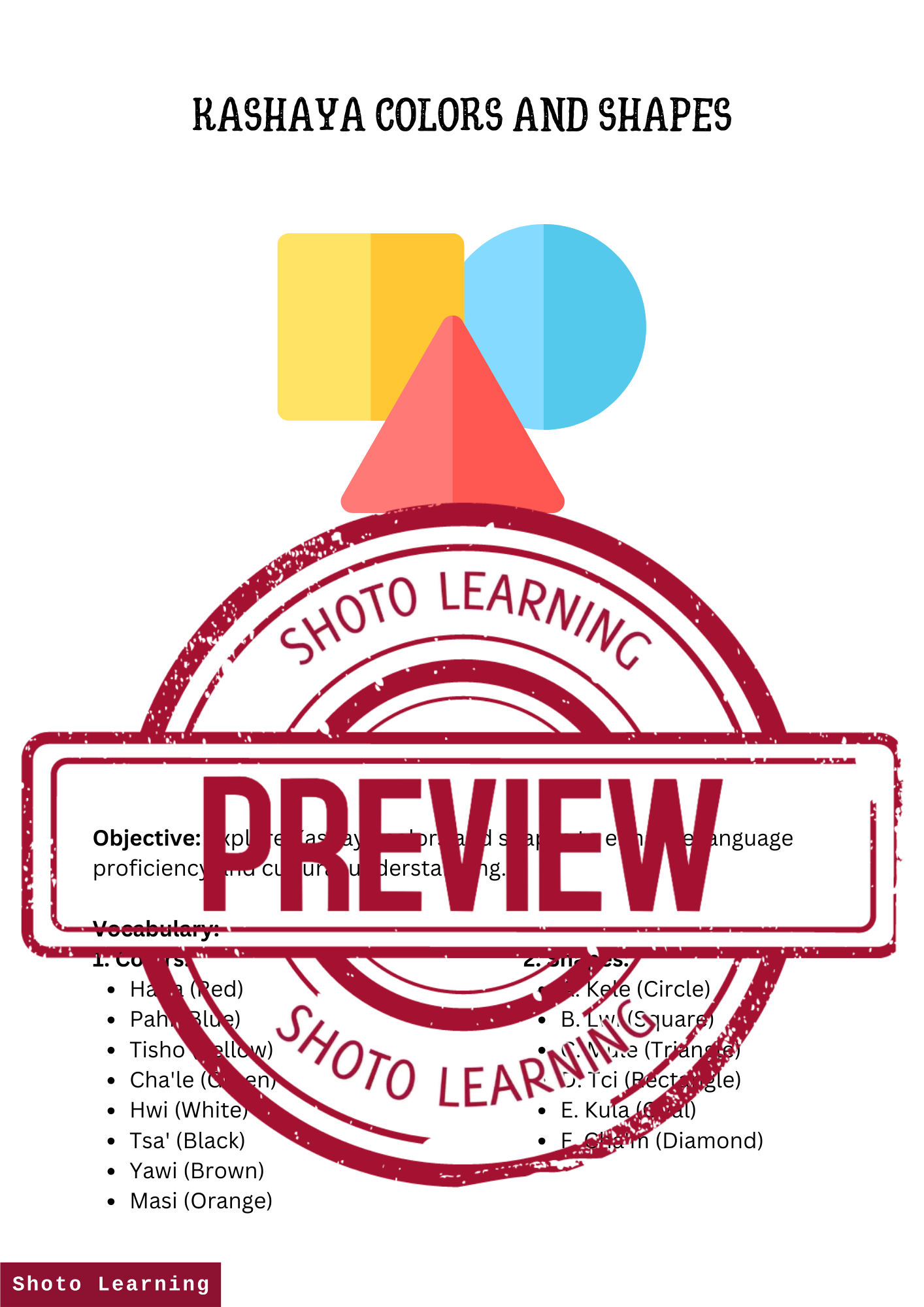 Mikasuki/Miccosukee Vocabulary Discovery: Word Search Worksheet — Shoto ...