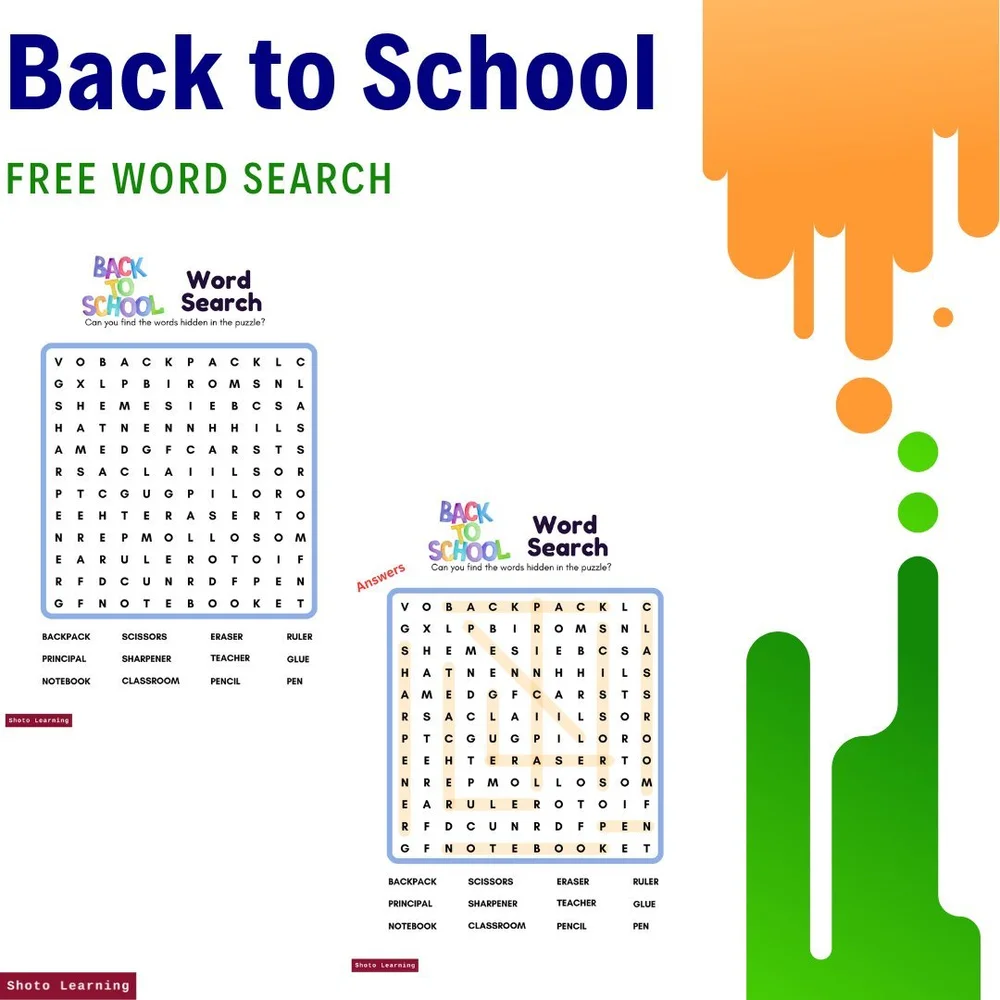 Back to School Word Search: Fun Learning Puzzles