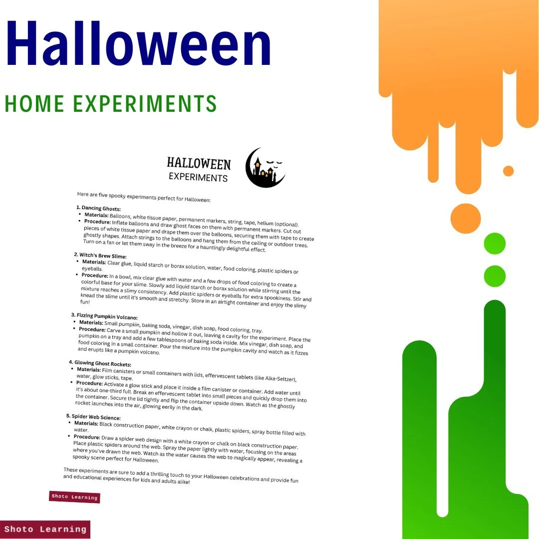 Spooky Halloween Activities Bundle for Kids | Shoto Learning