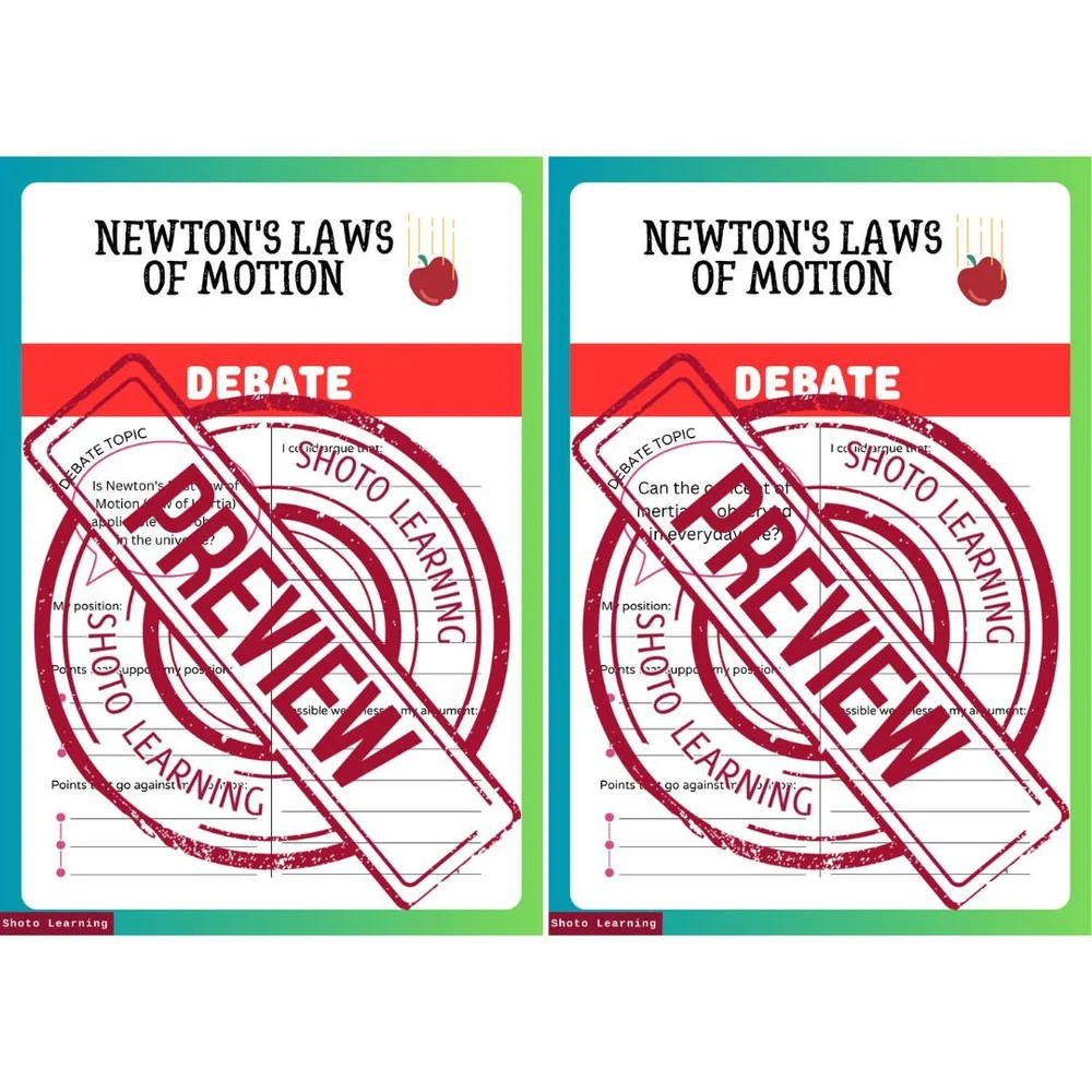 Free Newton's Laws of Motion Poster Set - Educational & Fun