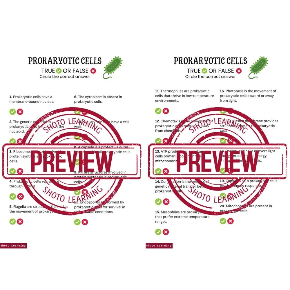 Prokaryotic Cell Q&A Mastery: 20 Questions & Answers