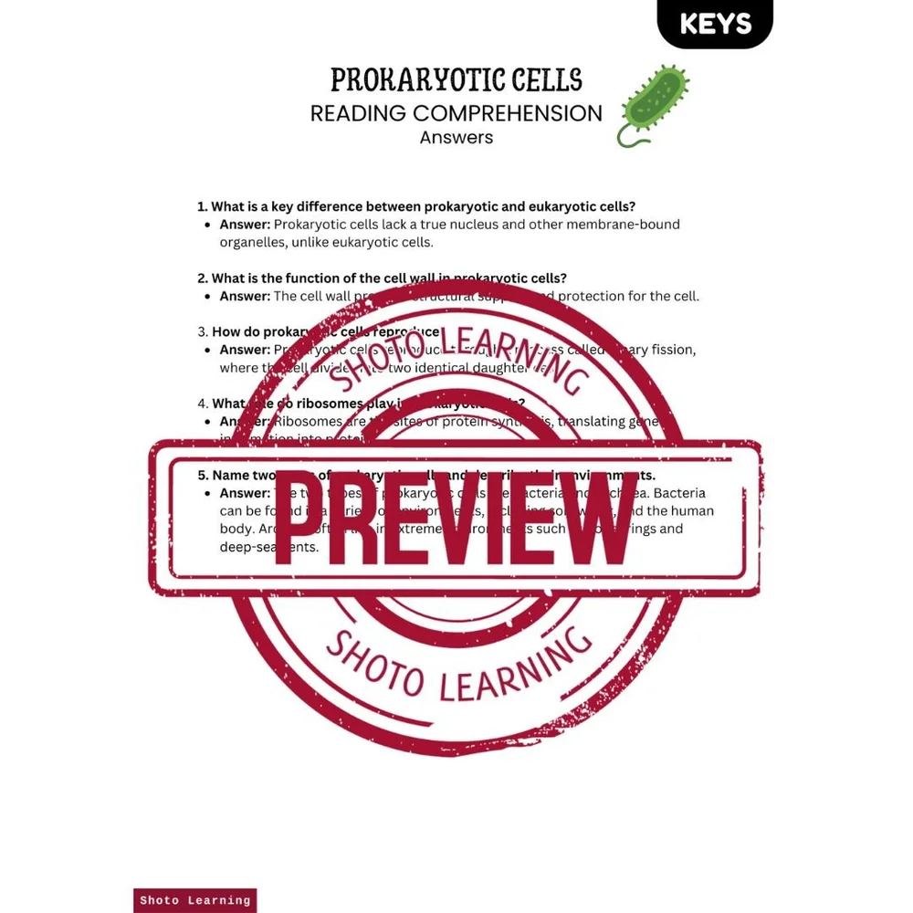 Prokaryotic Cell Q&A Mastery: 20 Questions & Answers
